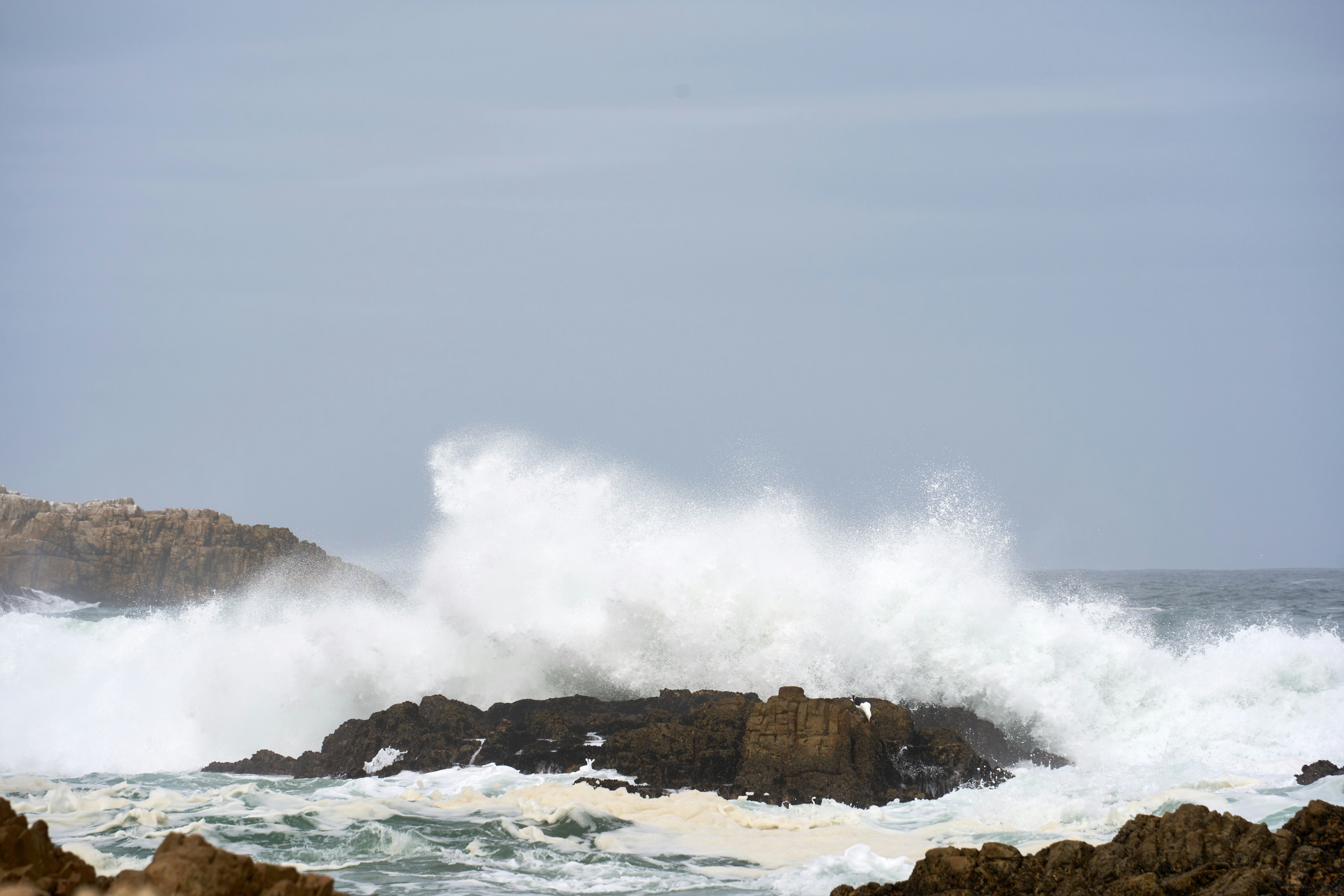 Rugged Breakers Against Coastal Rocks