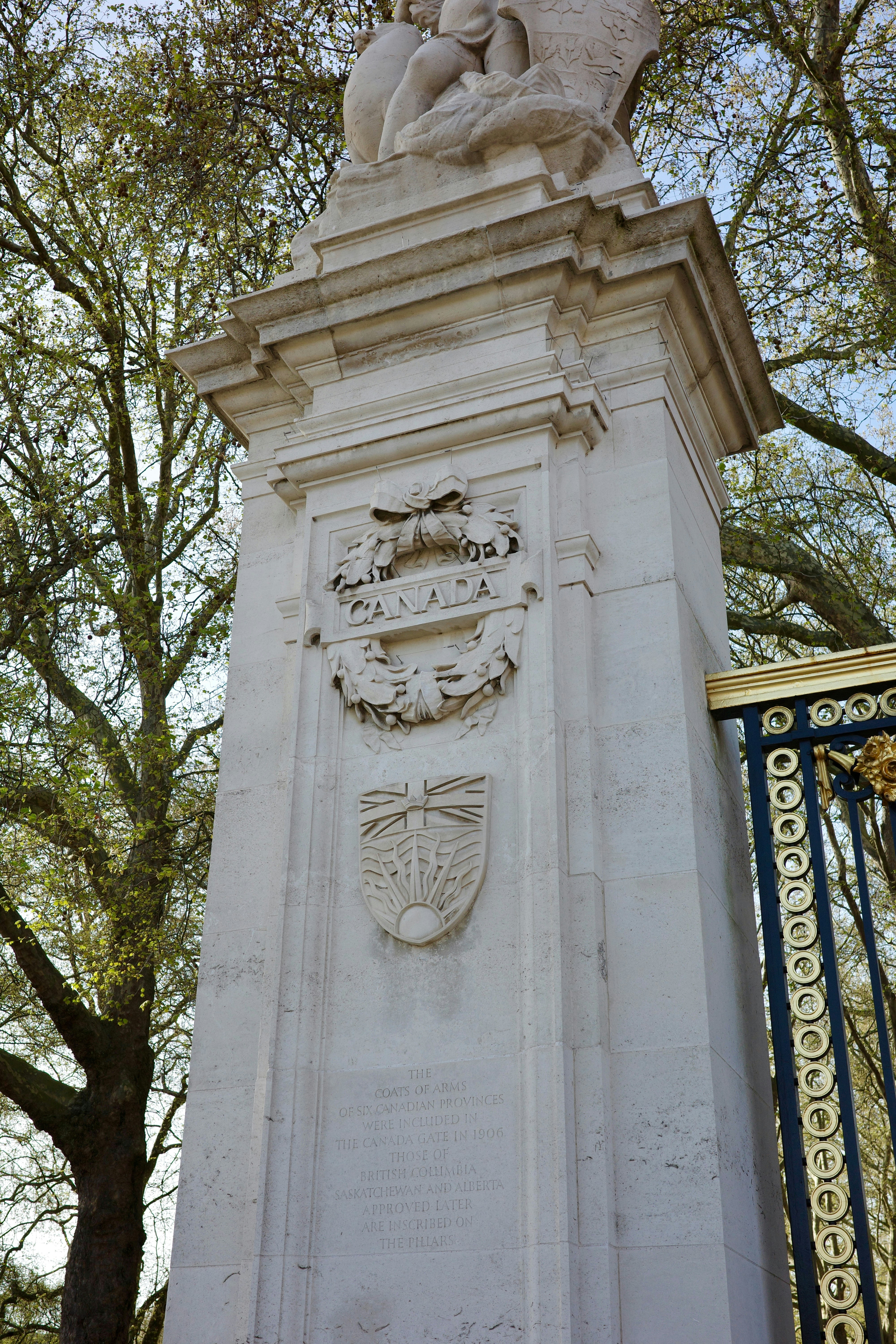 Stone Monument in a Green-Guarded Square