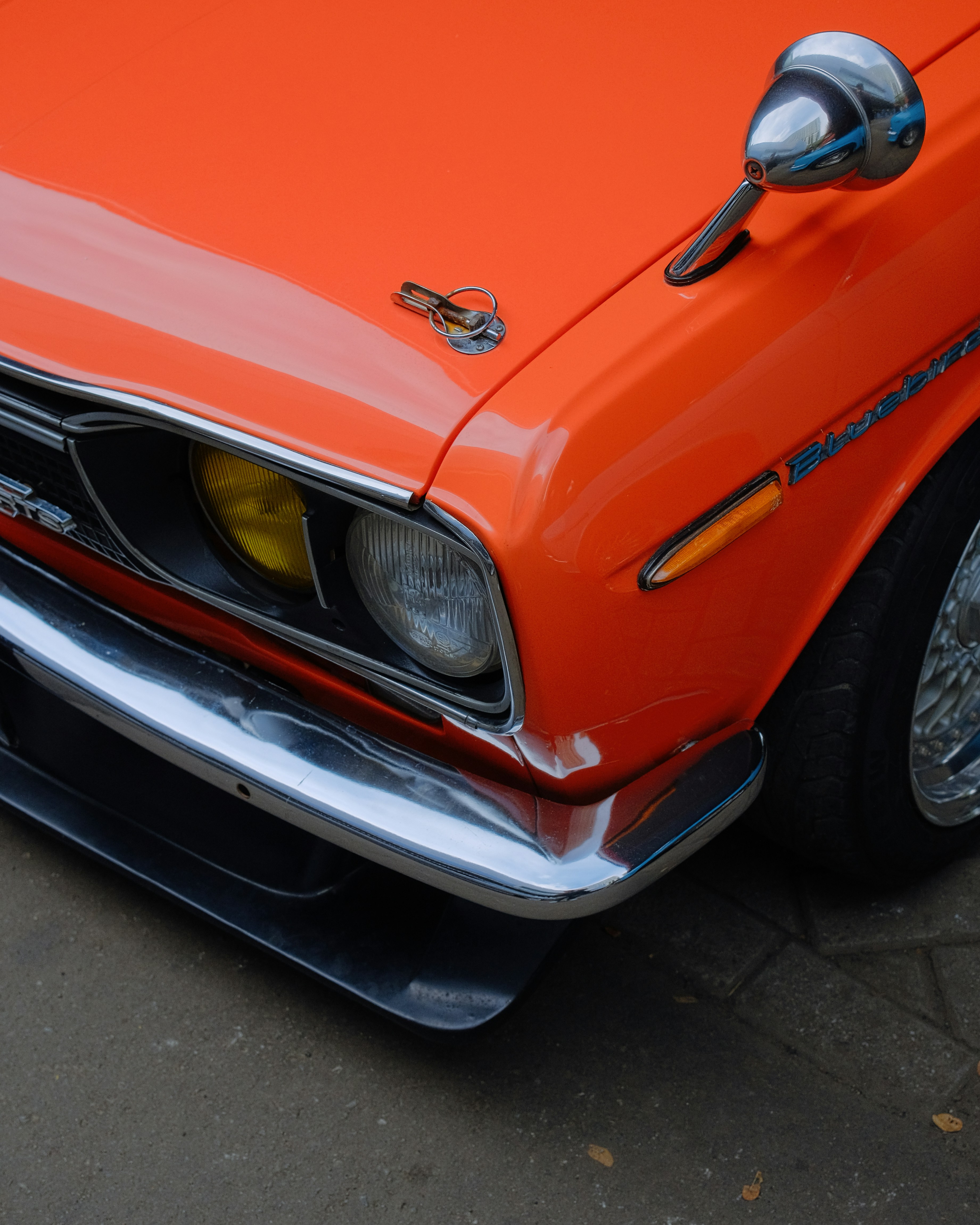 Orange Classic: A Glimpse of Chrome and Curves