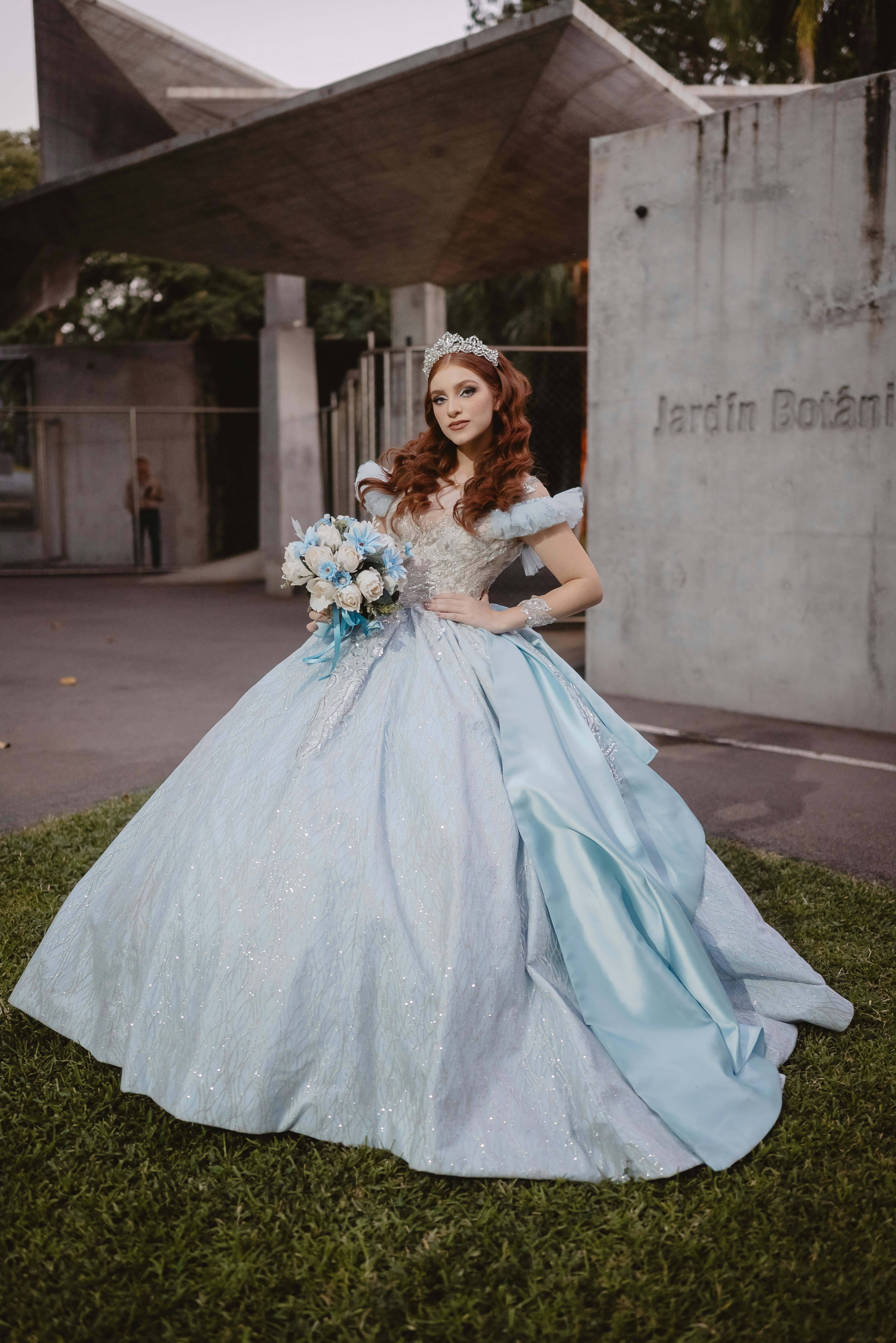 Cinderella Moment in a Concrete Garden