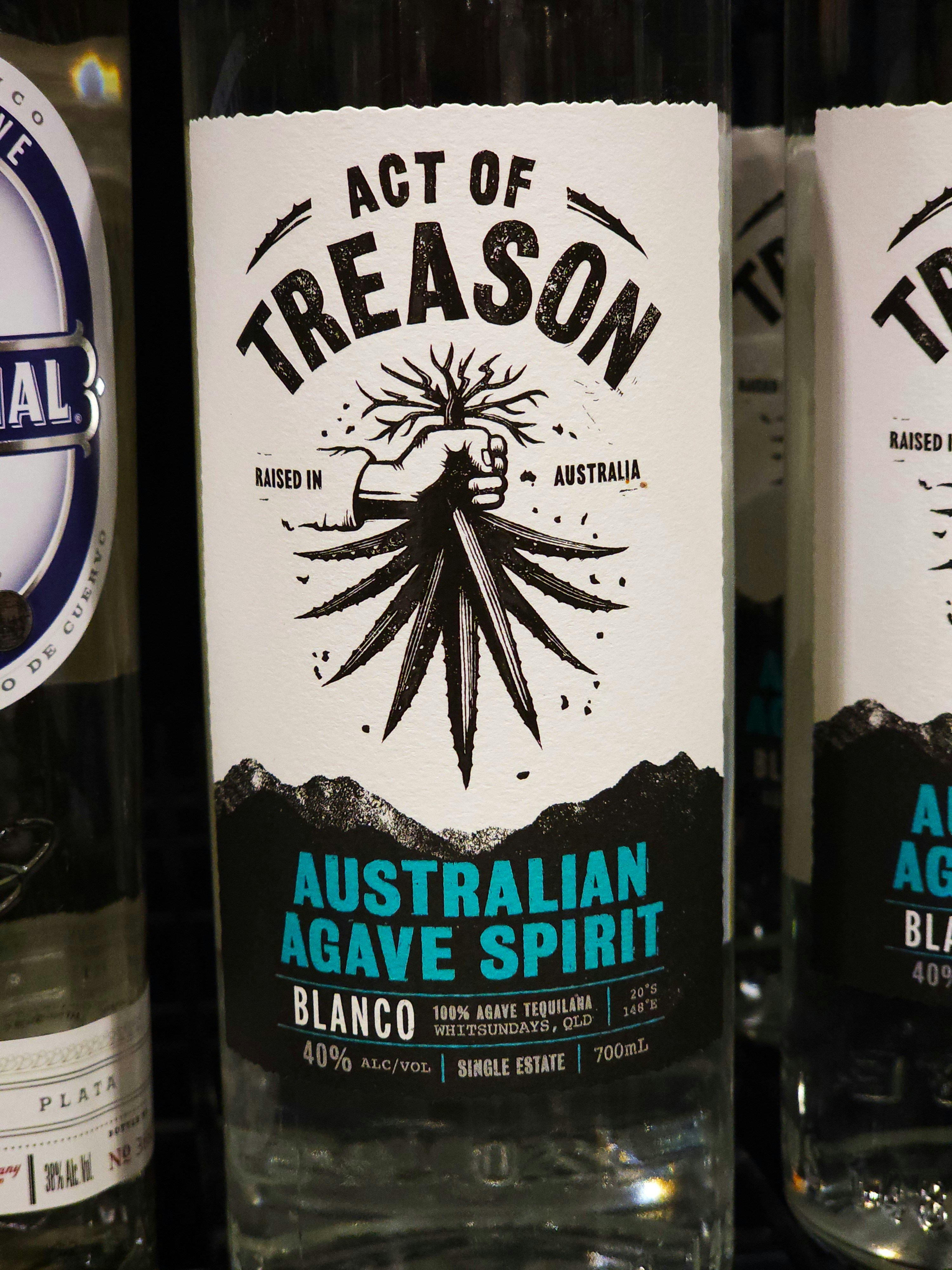 Treasure on the Rocks: Act of Treason Australian Spirit Bottle