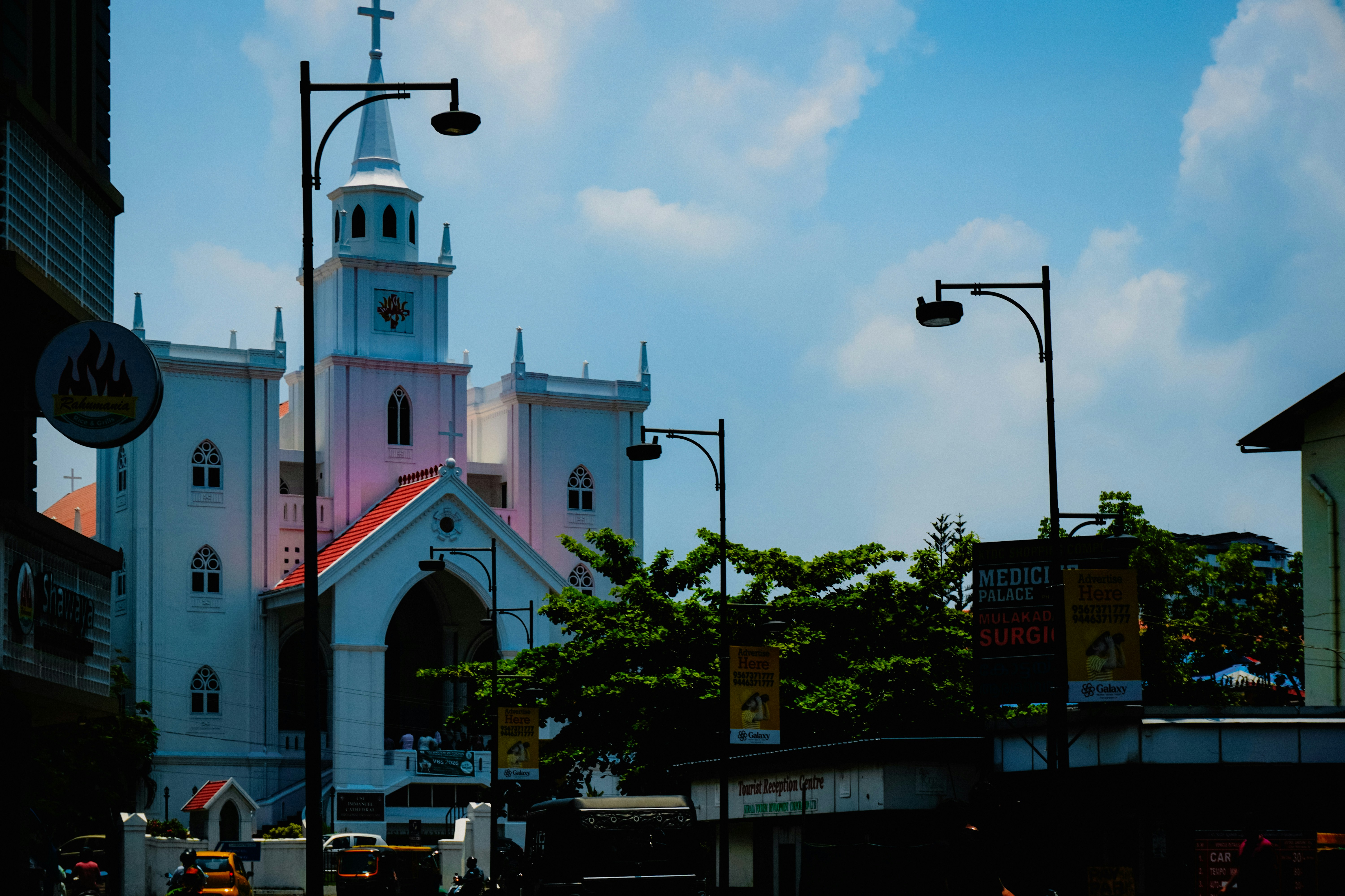 City Cathedral under a Bright Noon: A Strategic Cropping Narrative