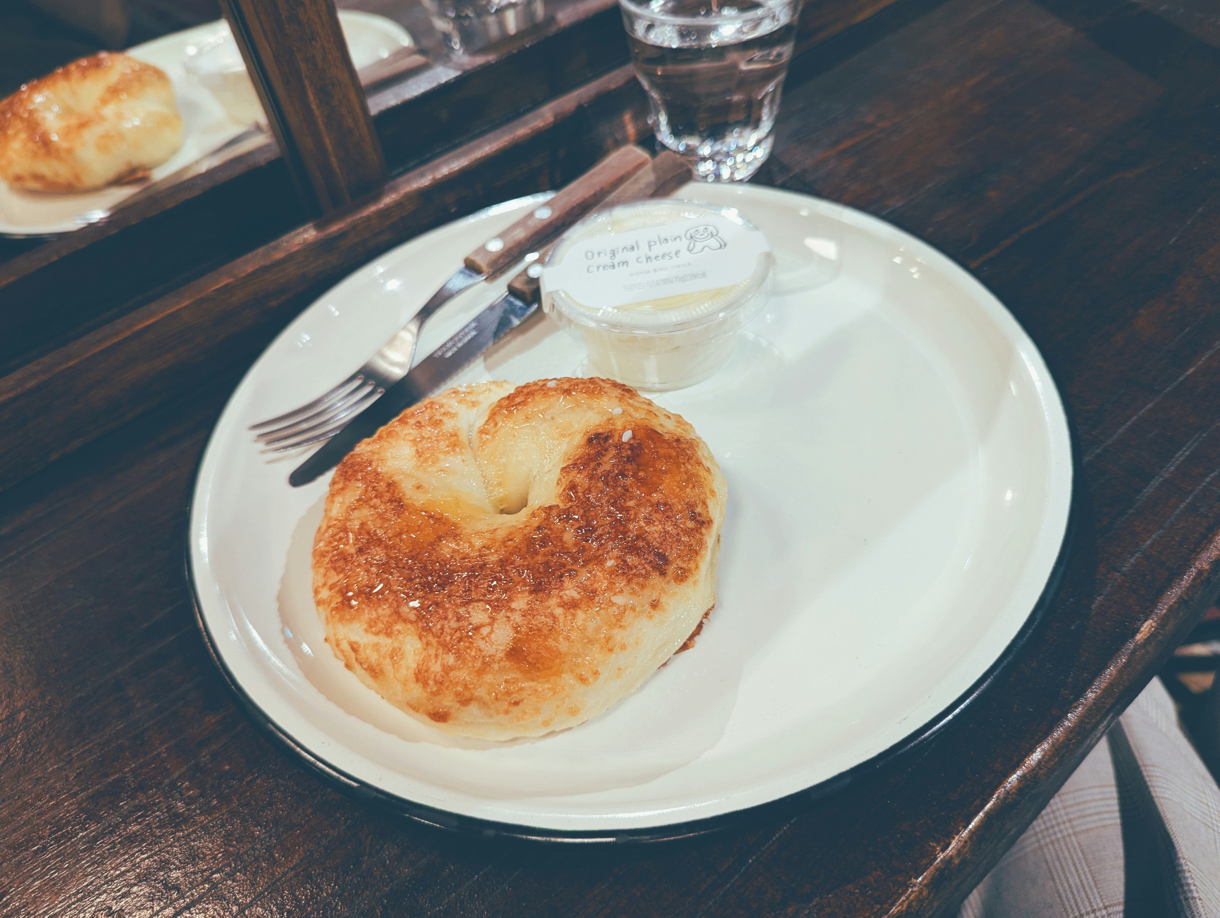 Sugared Ring on a Quiet Café Plate