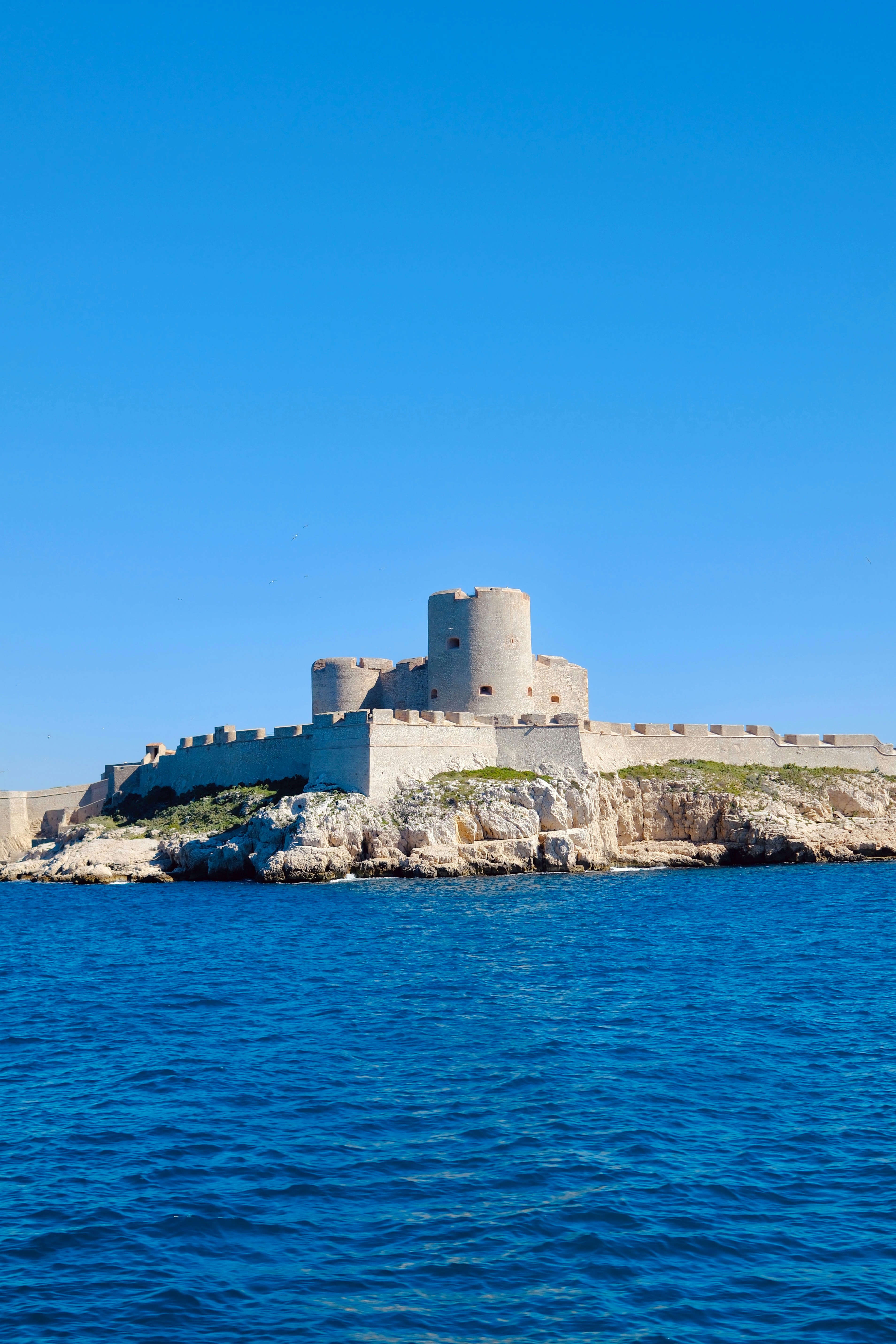 Sea Fortress in Blue: Dawn on the Coastal Keep