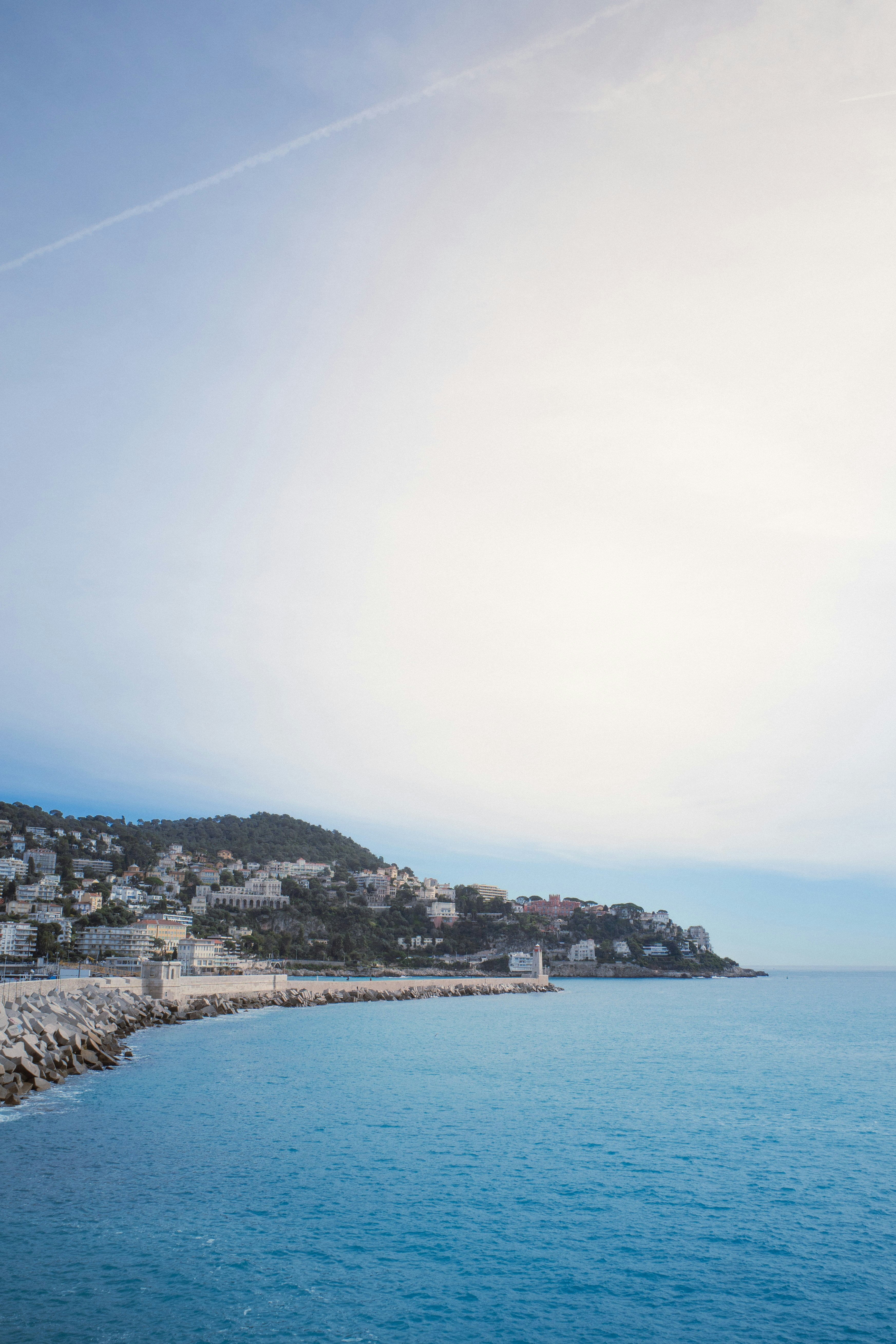 Coastal Terrace at Dusk: A Quiet Seaside Panorama