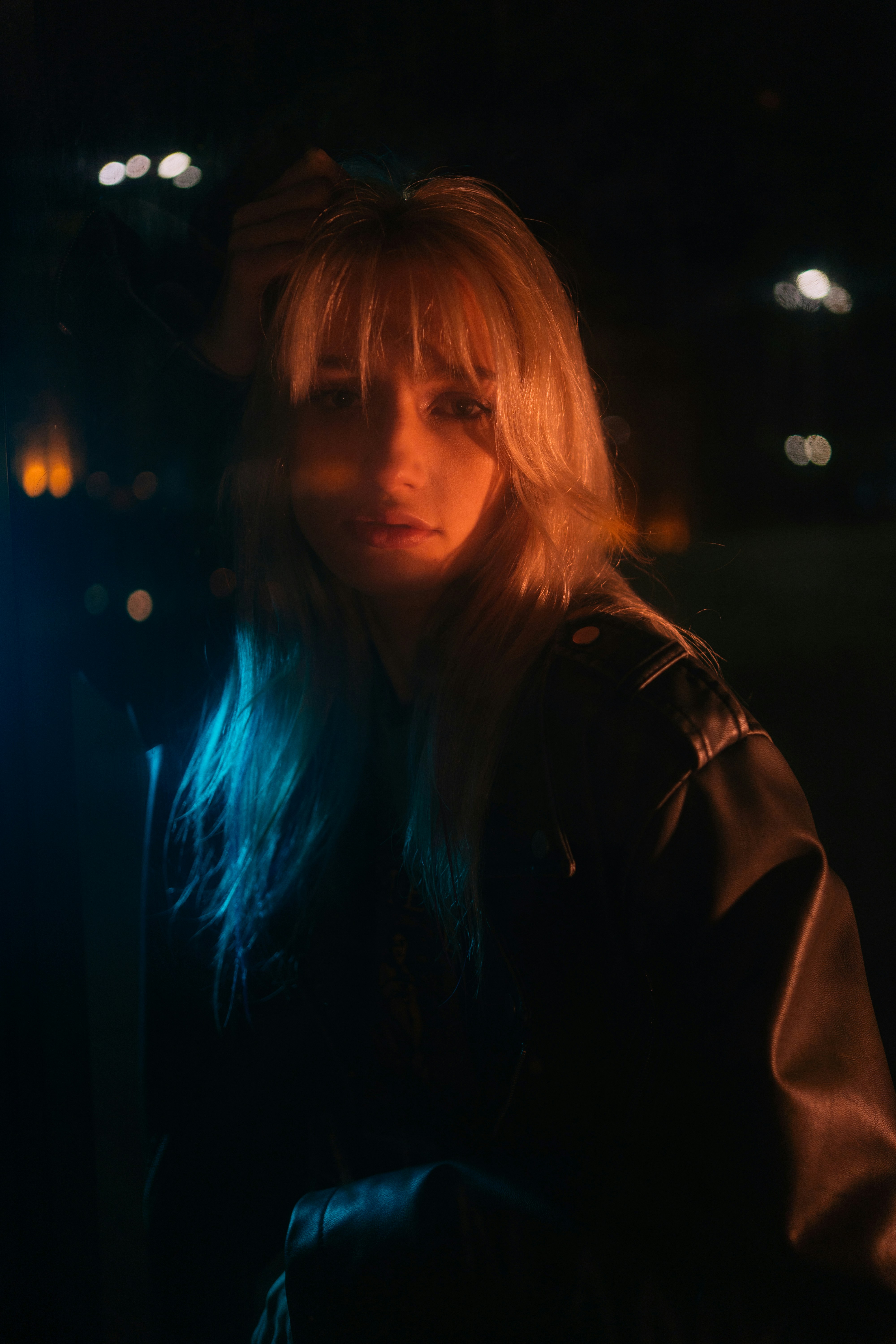 Neon Whisper in the Night: A Portrait of Quiet Grit