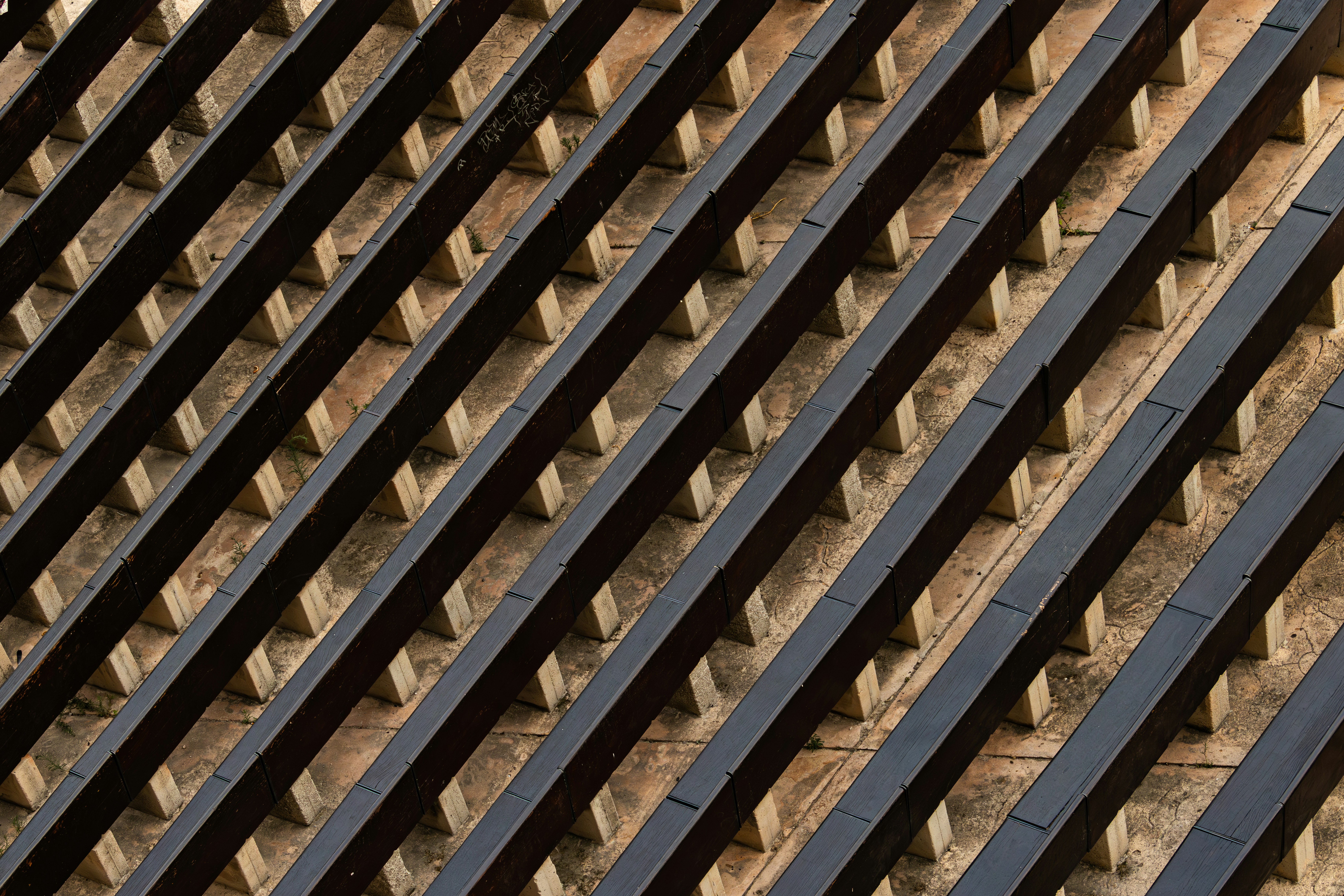 Rusted Rails in Parallel Light