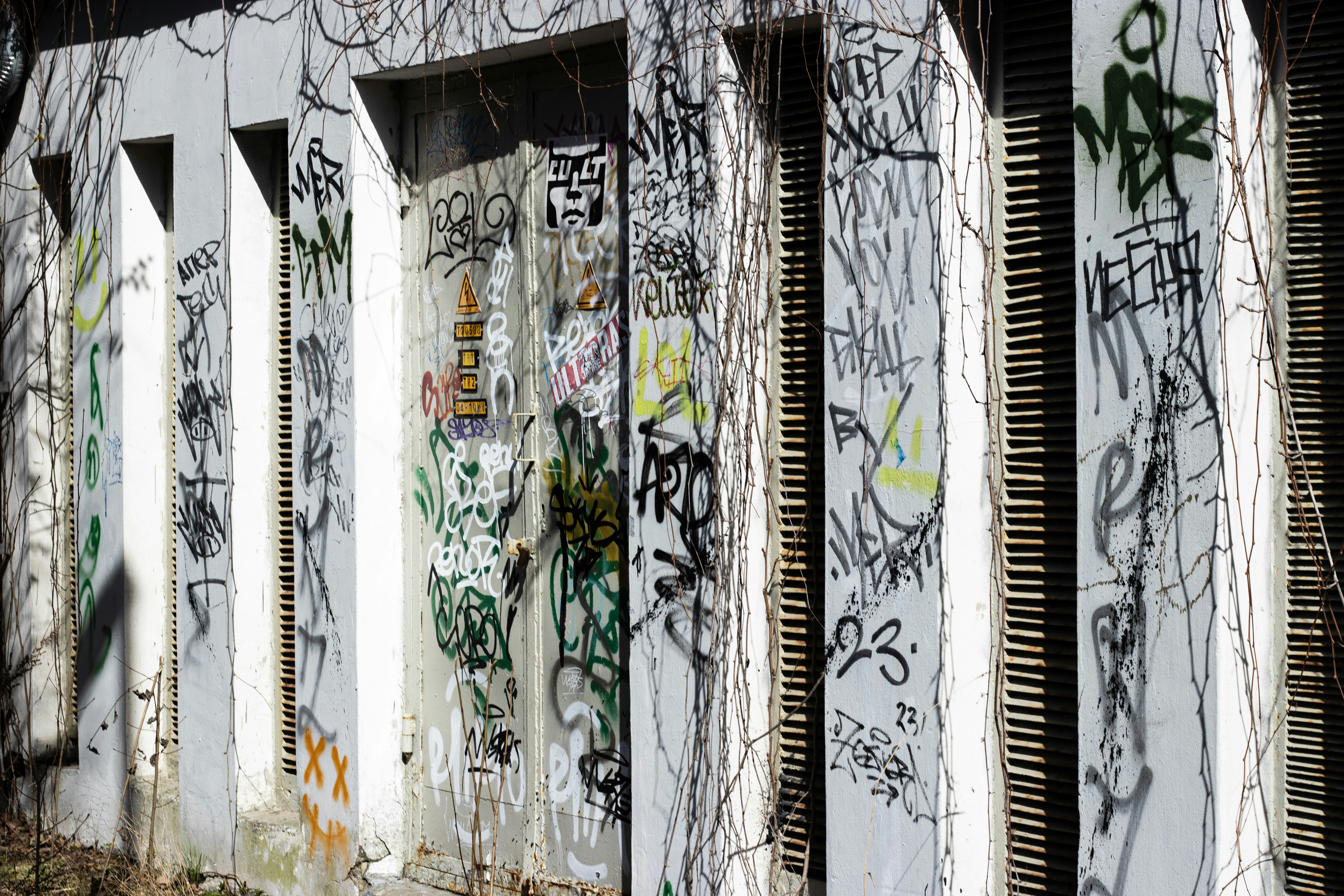 Graffiti Veil: Urban Paneling of a Graffitied Fortified Wall