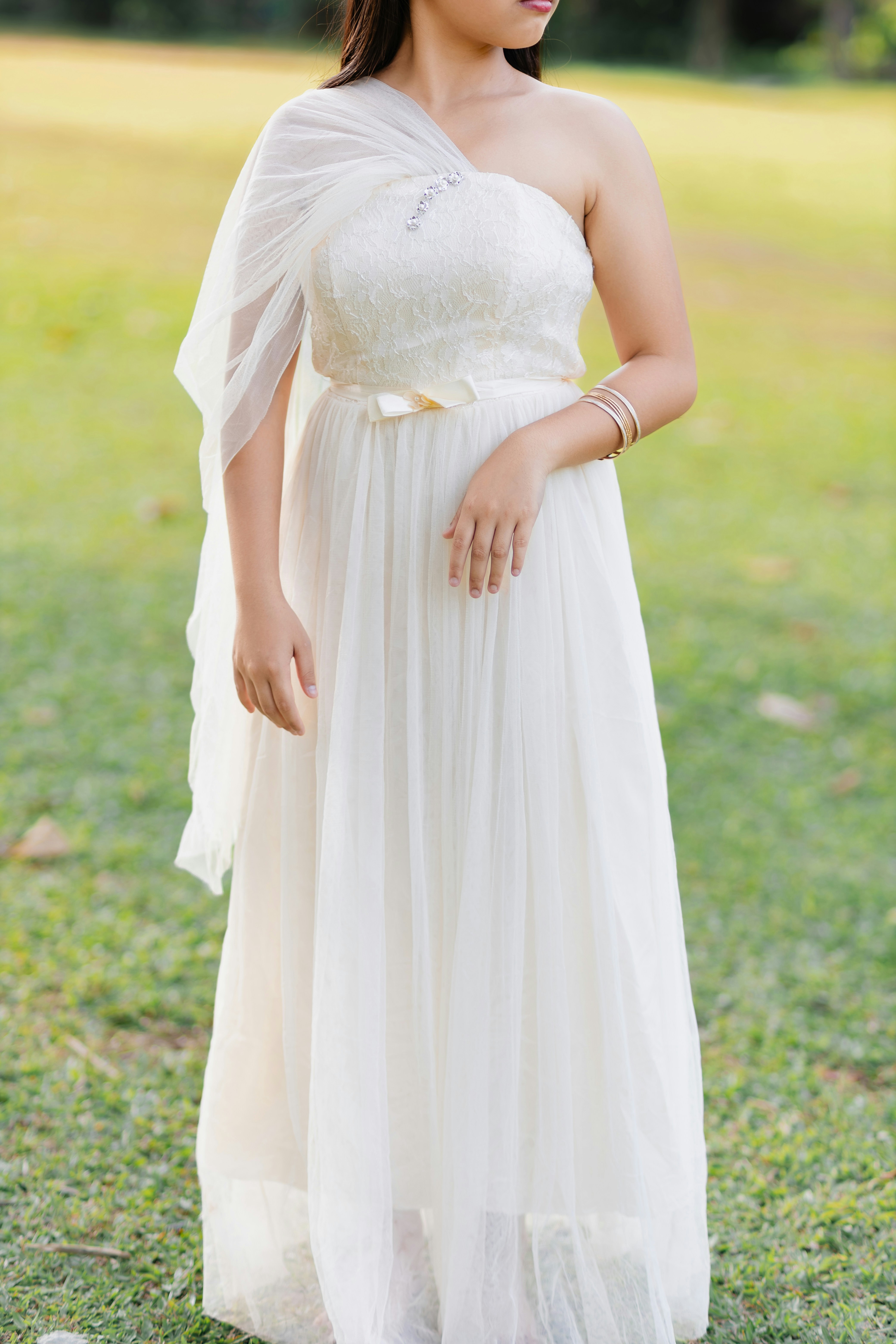 Grace in White: A Portrait in Soft Light