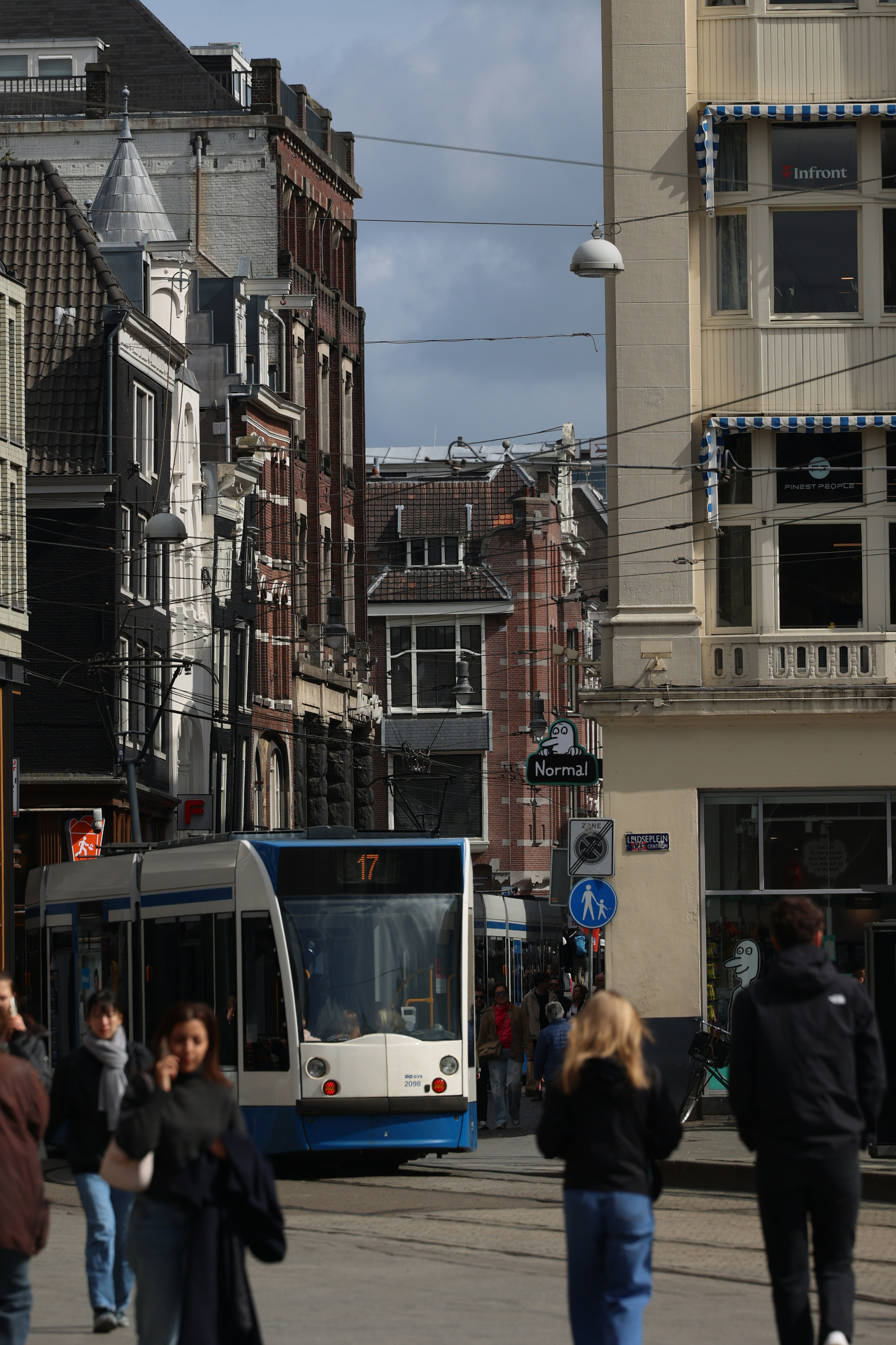 Urban Tramway Currents: A Street Scene in Motion