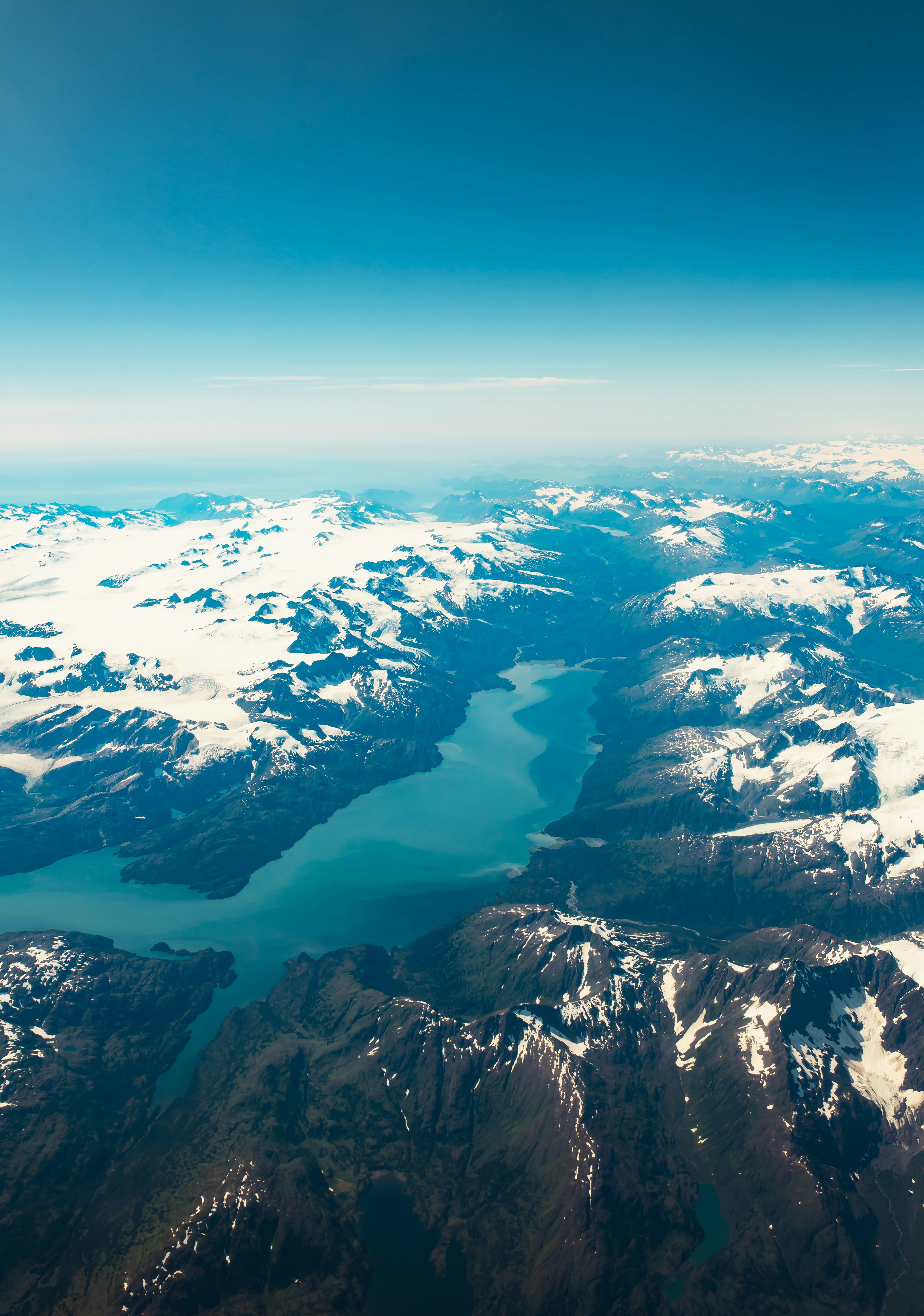 Glacier Choir: Aerial Ridge of Ice and Sky