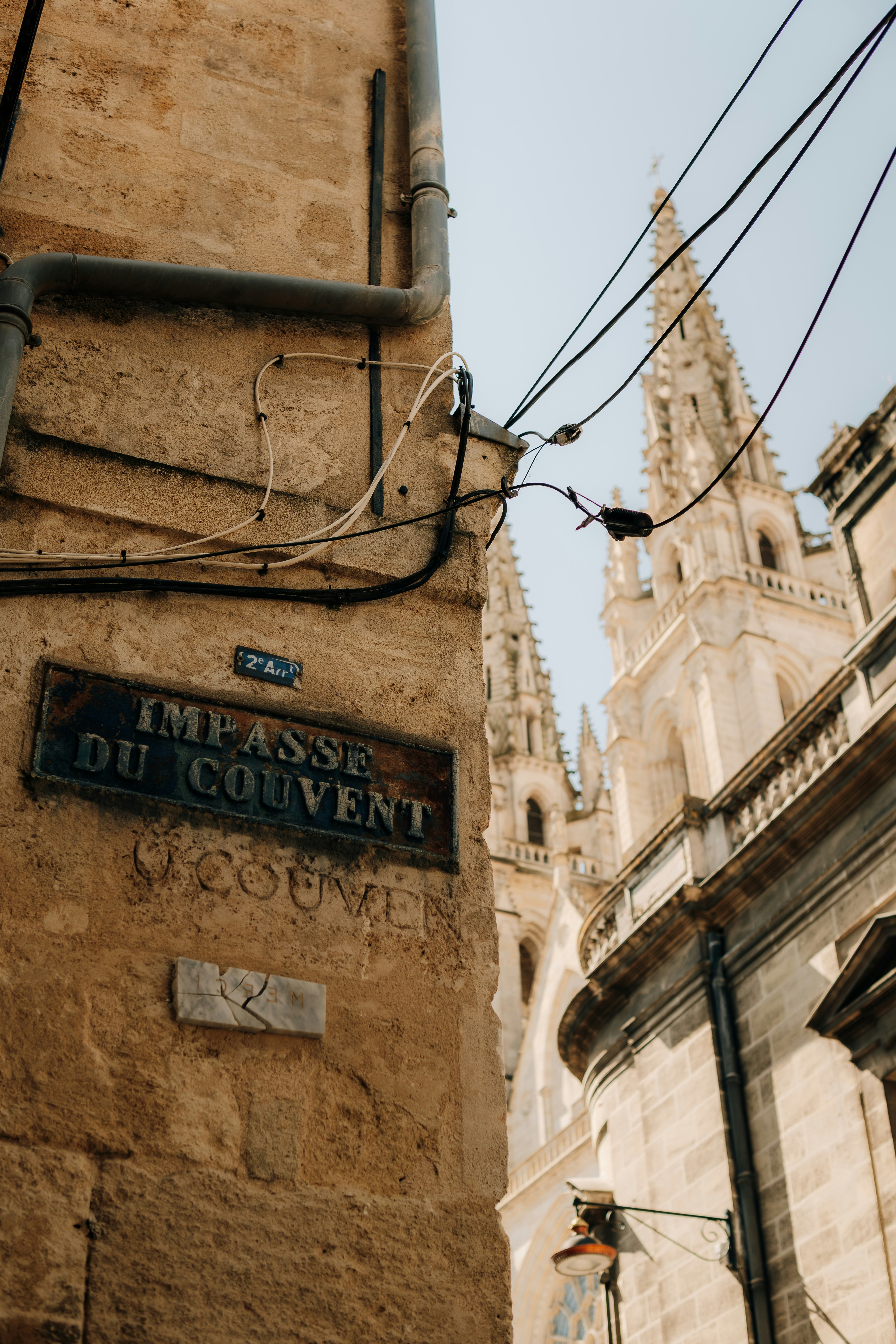 Street Corner at Immaculate Brick and Gothic Spire