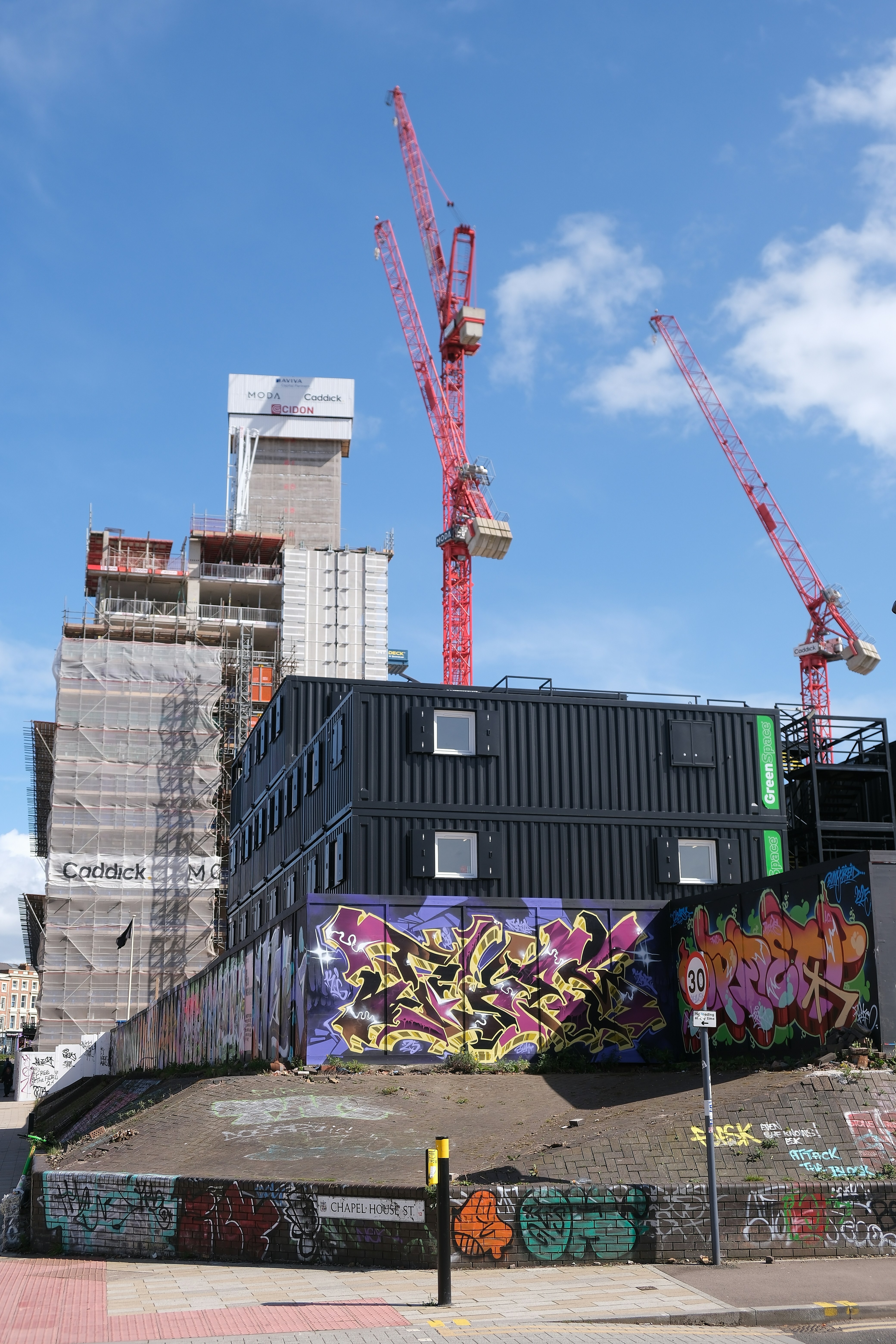 Graffiti Wall at the Construction Block