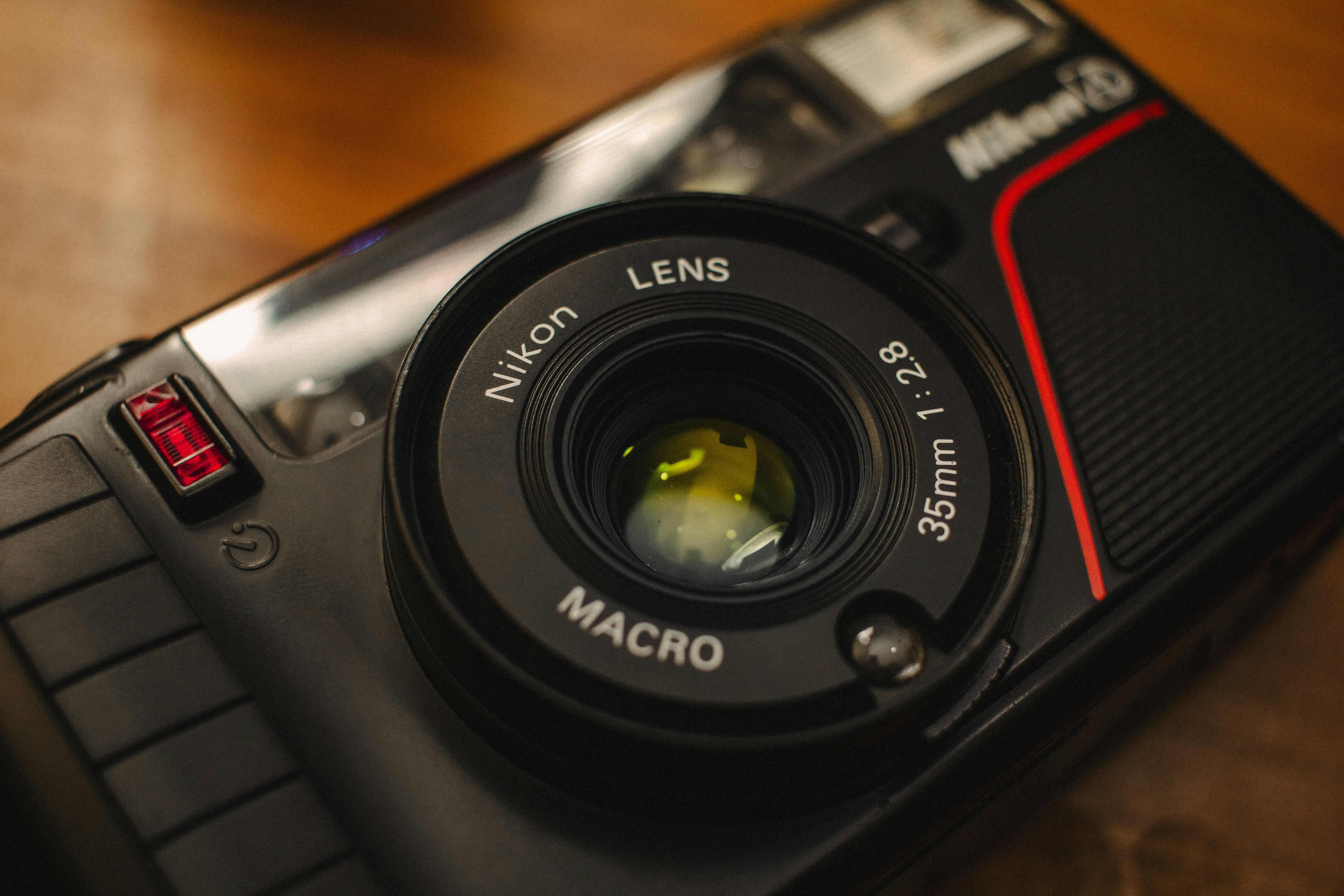 Nikon Macro Collage: A Close-Up of a Vintage 35mm Lens In Focus