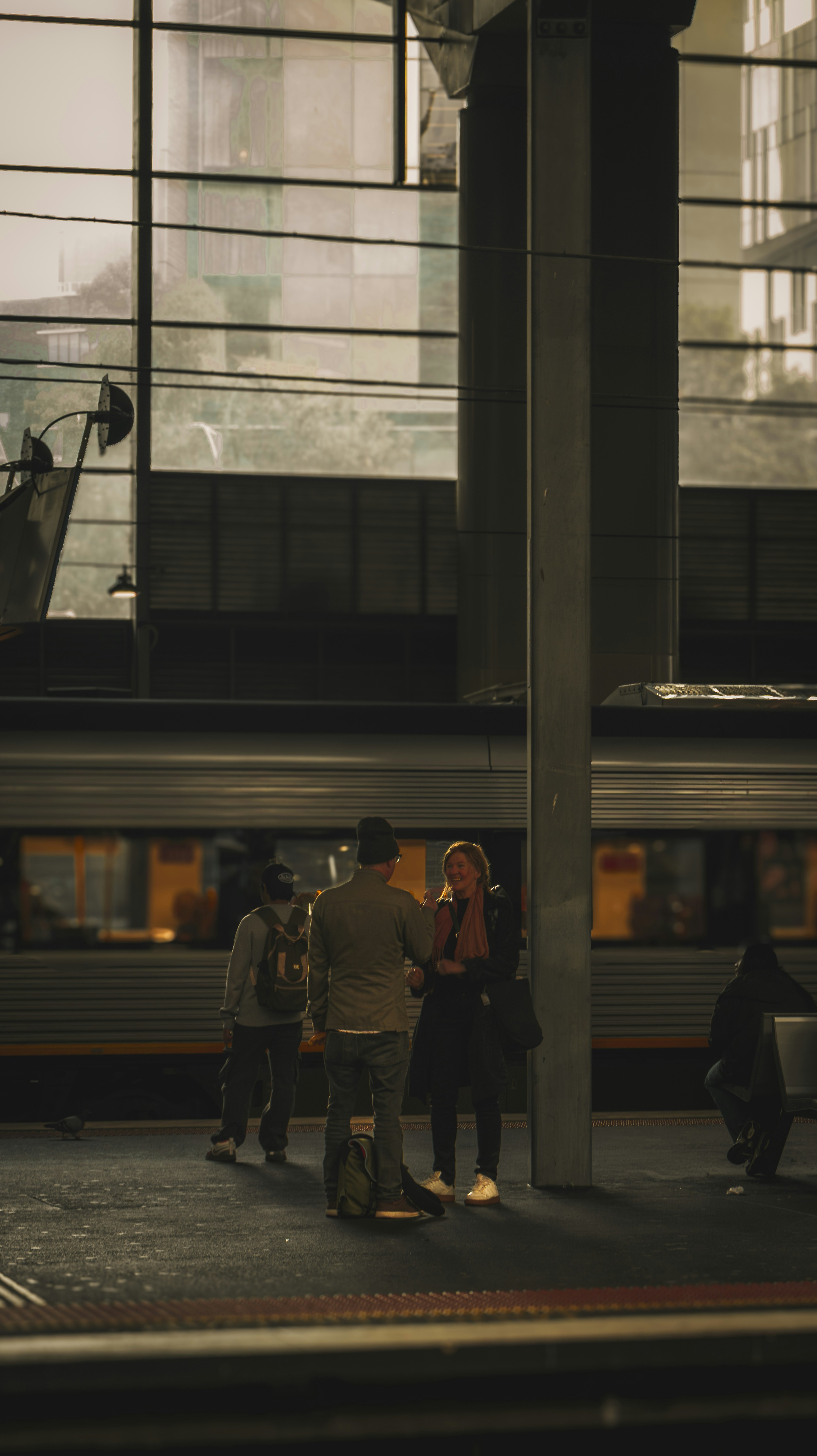 Platform Pause: Conversations at Dusk by the Tracks