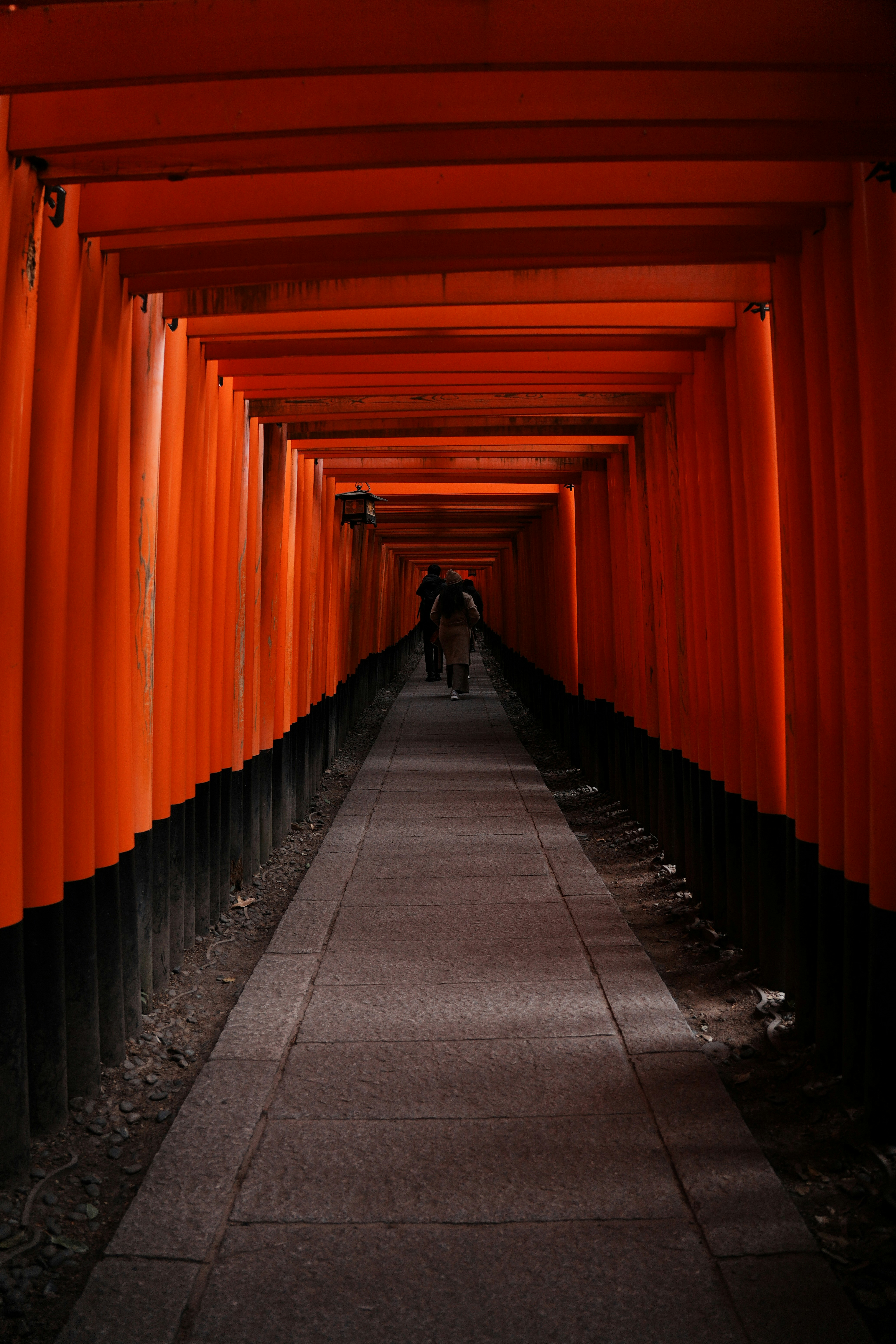 Red Corridor of Tranquil Steps