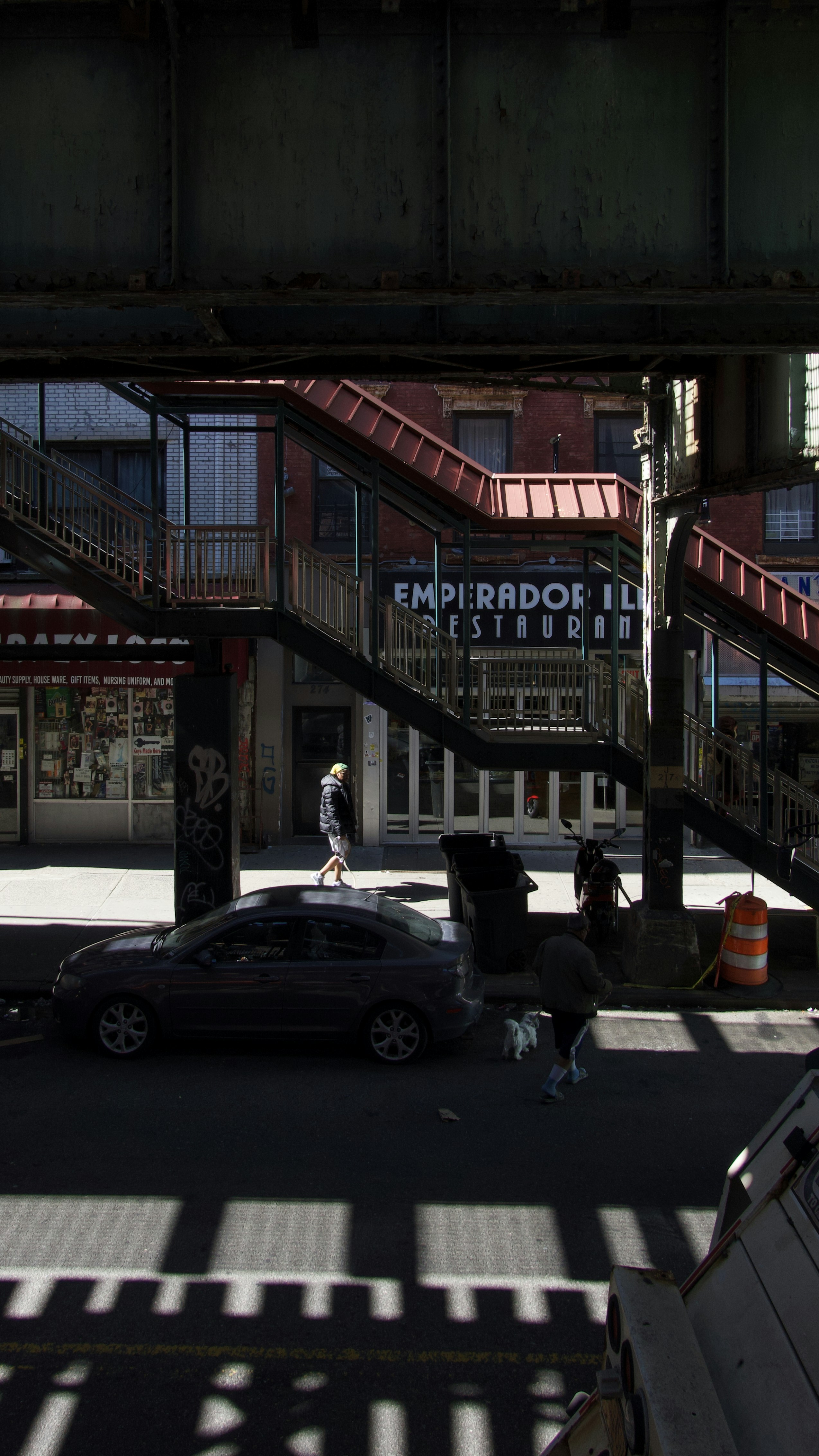 Under the Elevated Rail: Streetlife in Shadow and Light