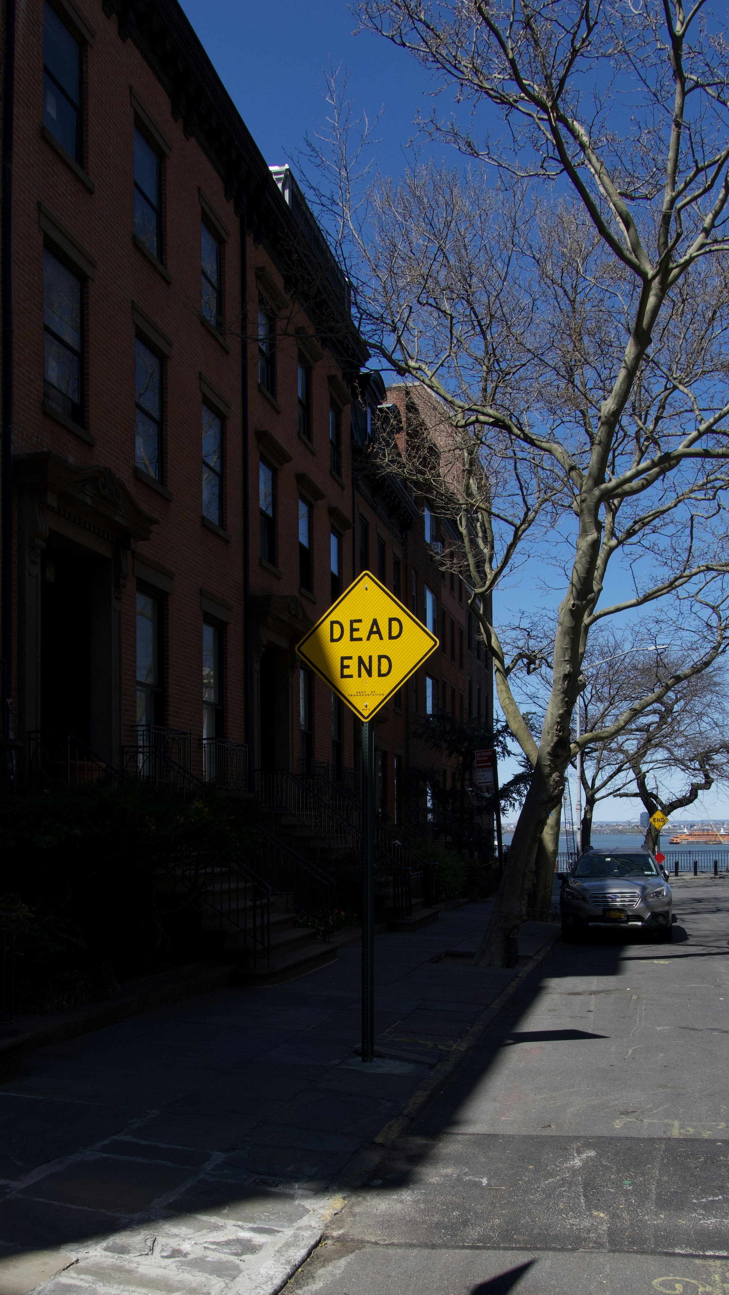 Dead End Across the City Street