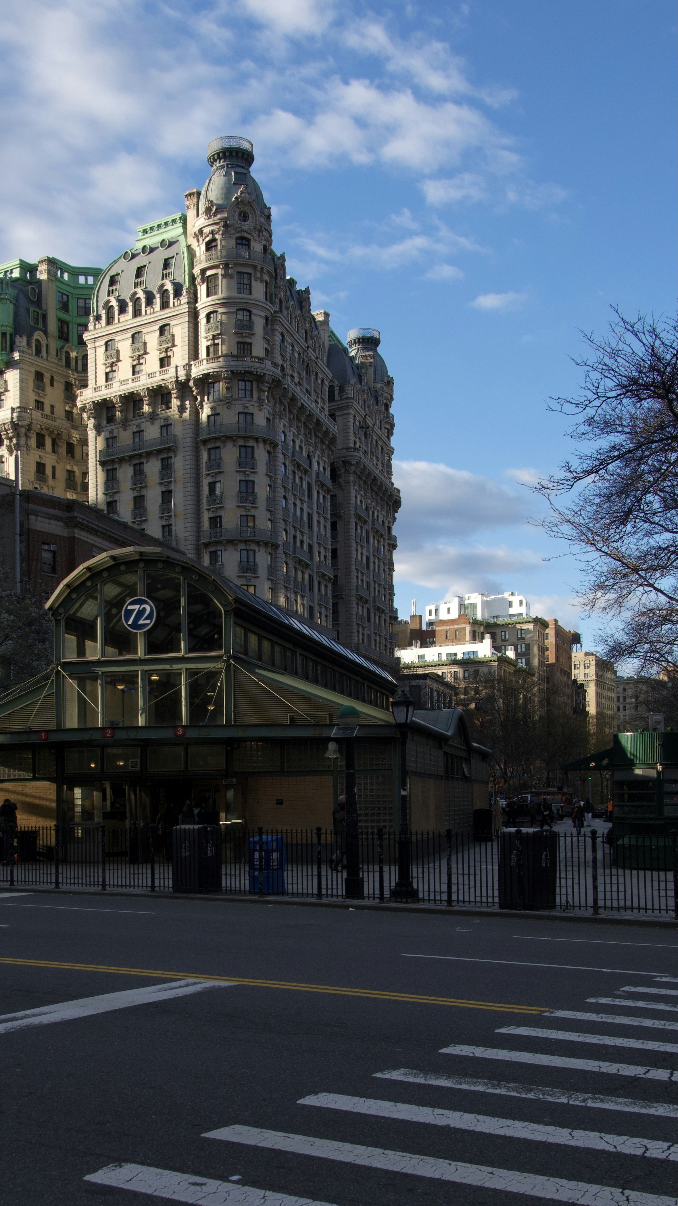 The Flatiron-Style Facade Watches Over a Quiet City Morning