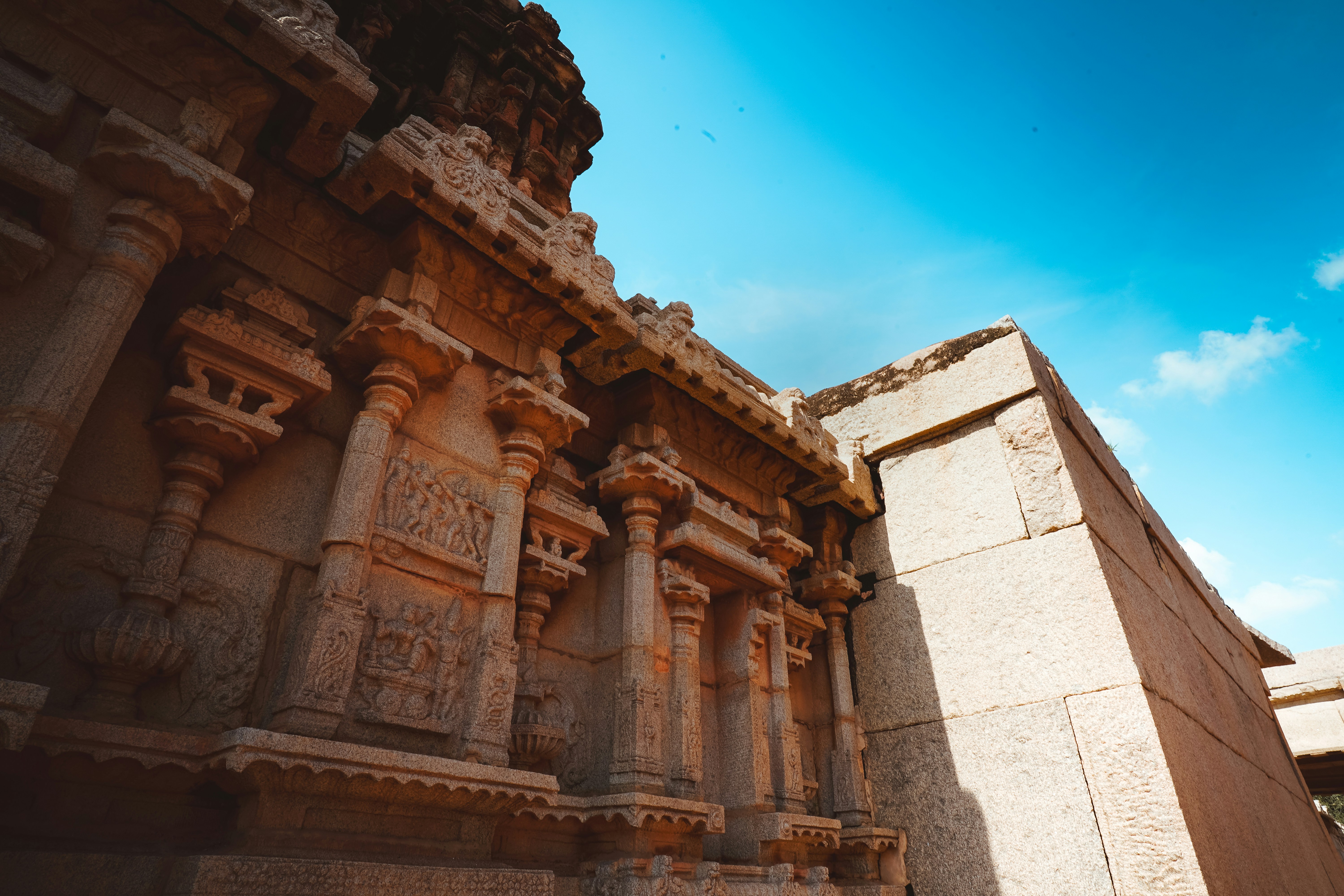 Stone Carvings in Afternoon Light
