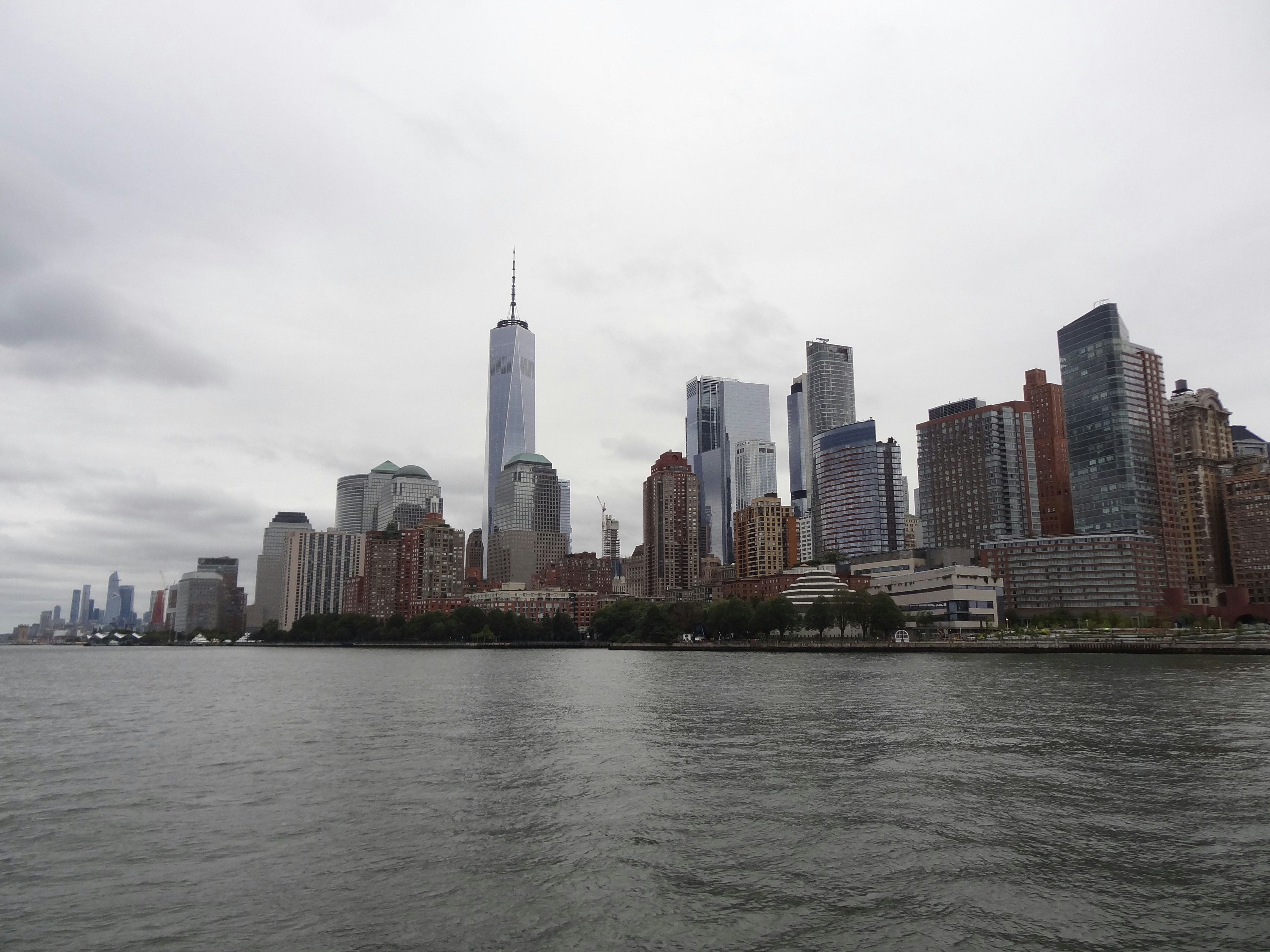 Urban Horizon: Silver Skyscrapers Meet the East River