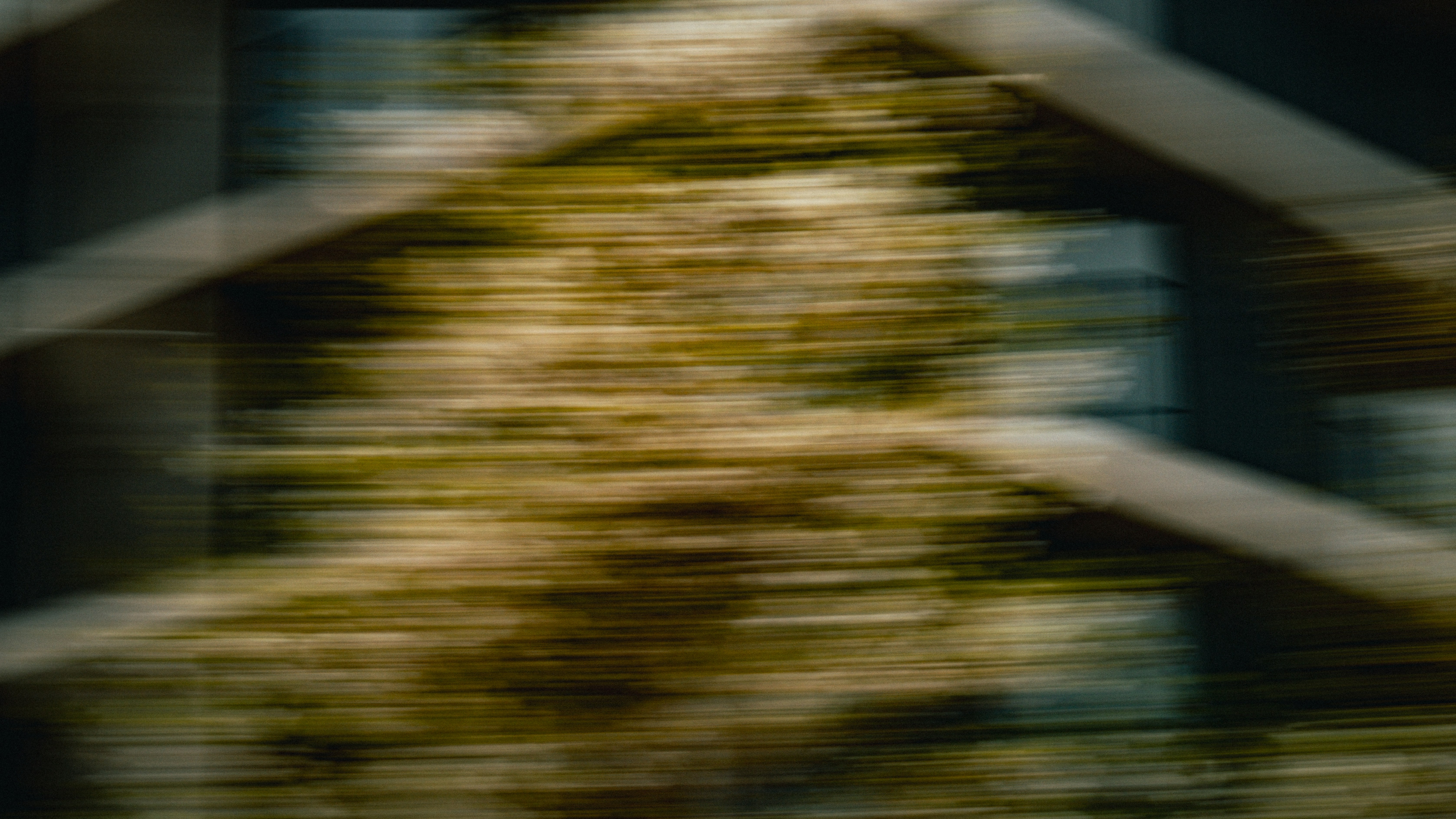Motion Blur at the Atrium: Abstract Echoes of Structure