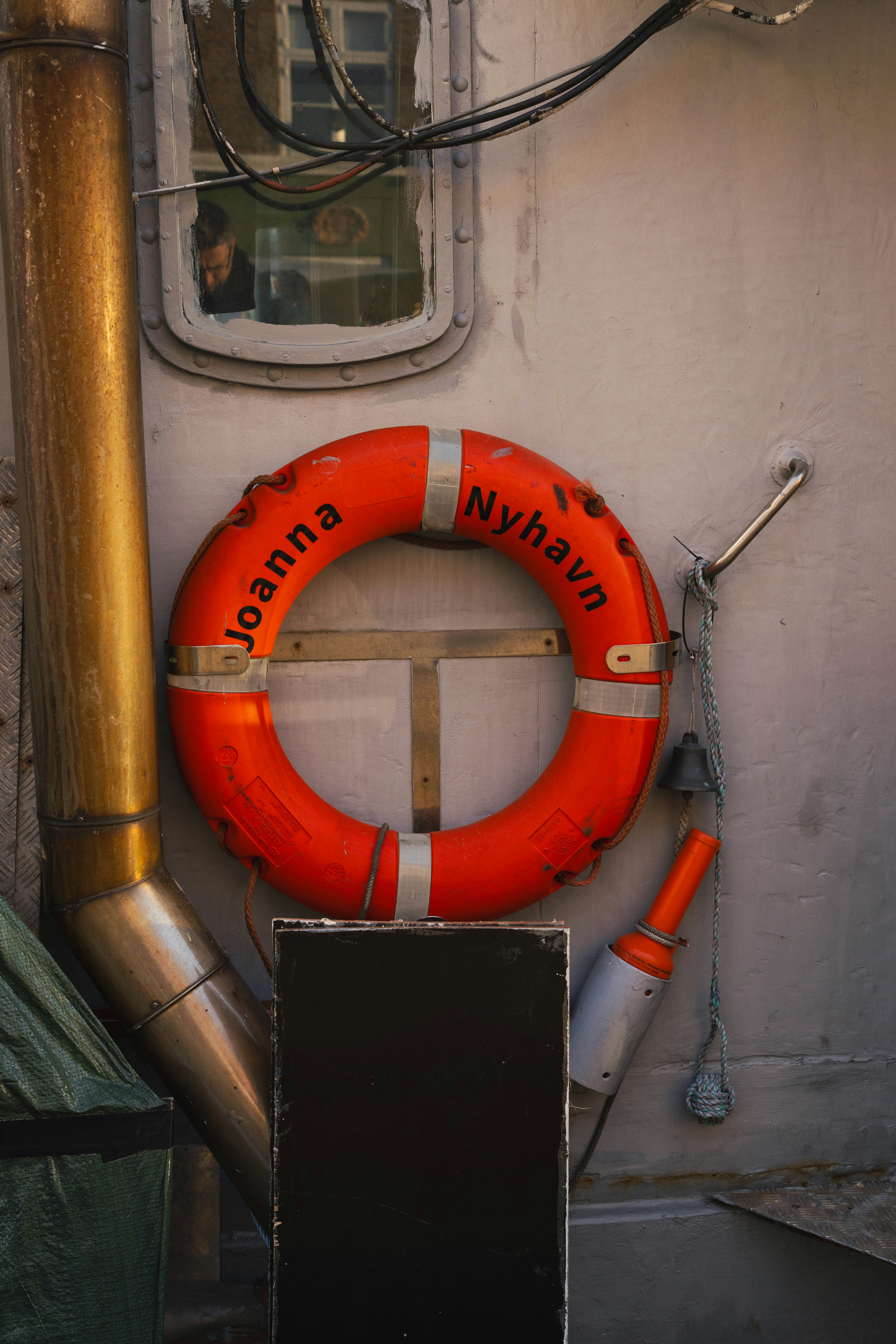 Red Lifebuoy and Industrial Hearth