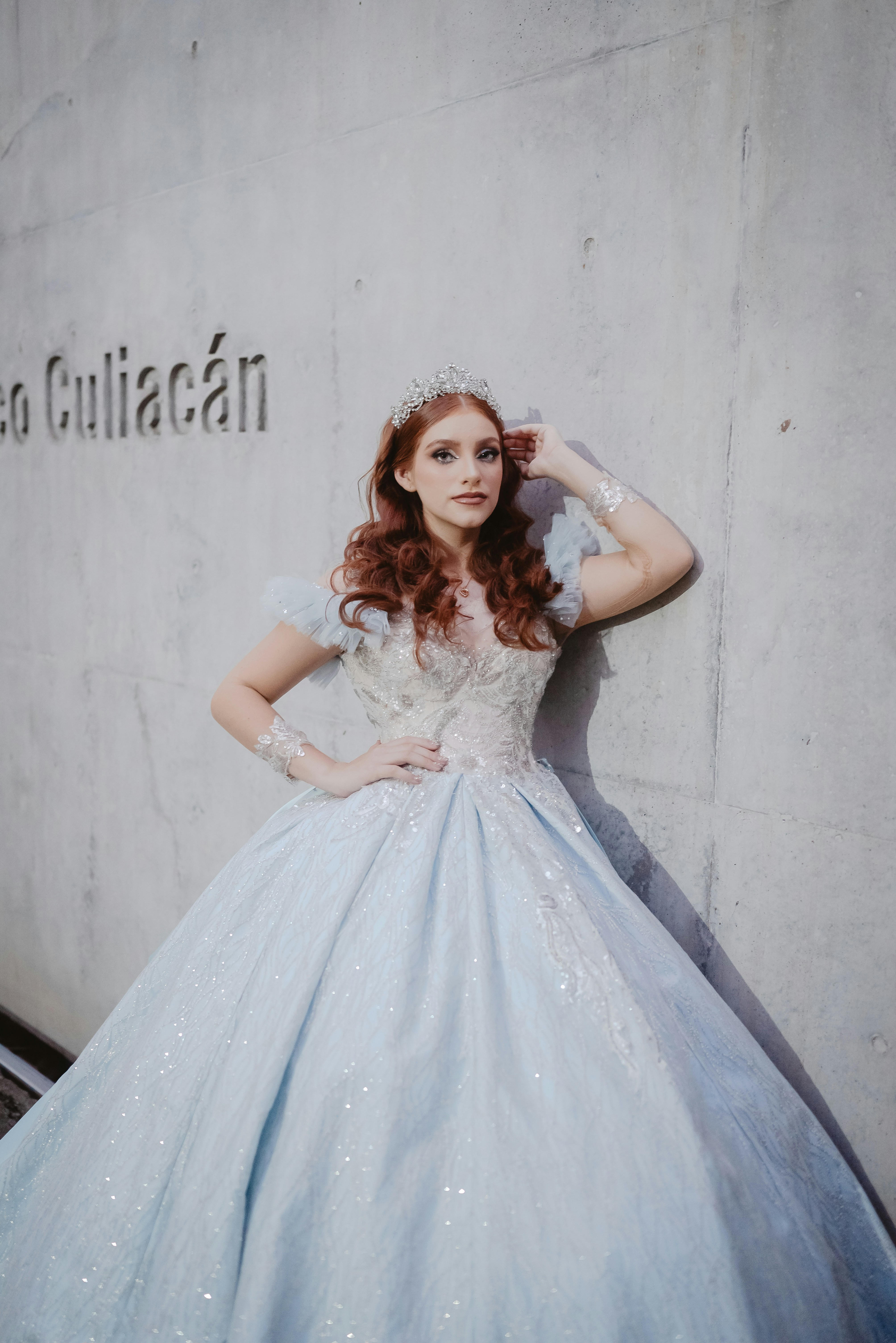Woman in a light blue ball gown with a tiara photo – Free Portrait ...