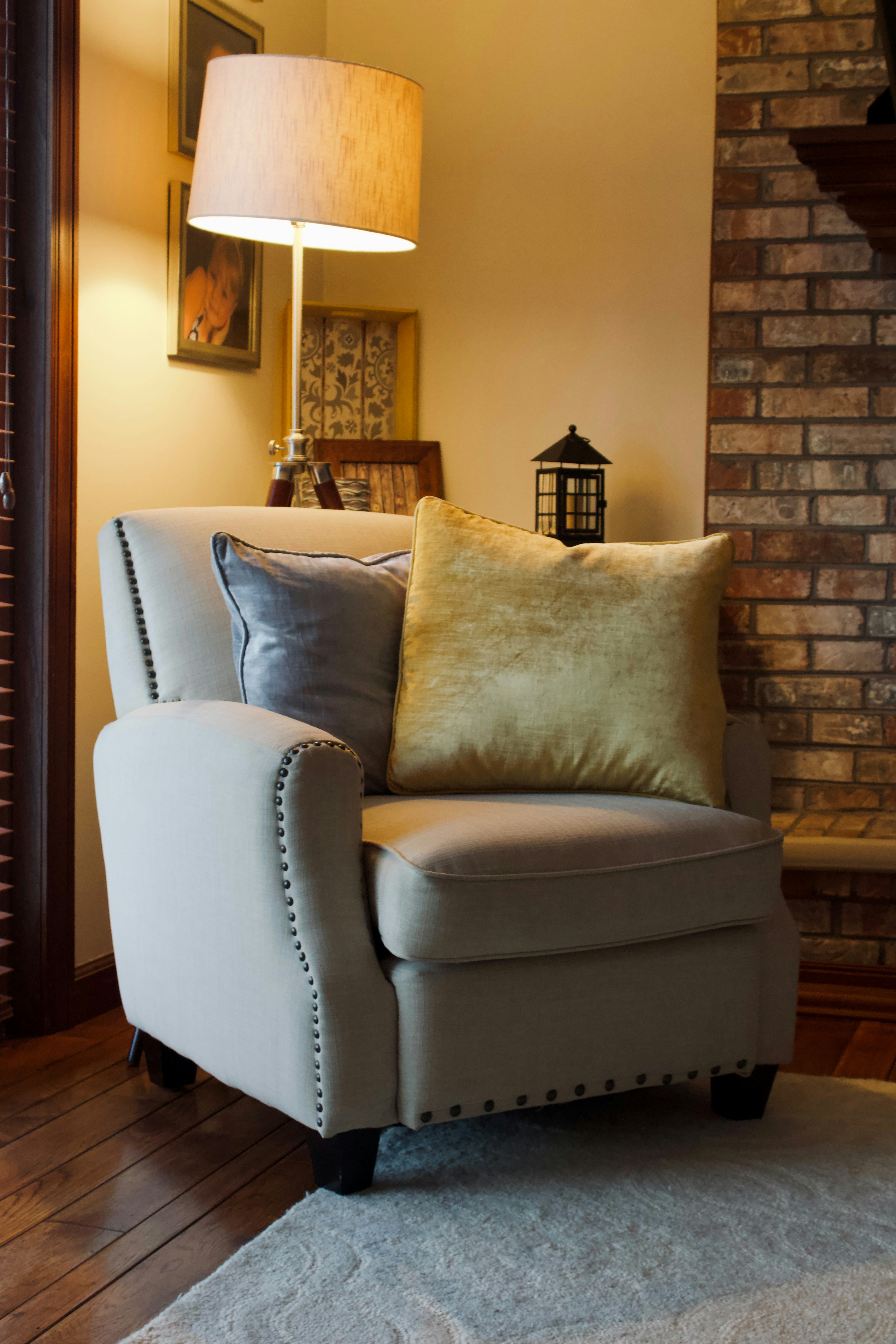 Cozy Corner—Armchair by Warm Lamplight