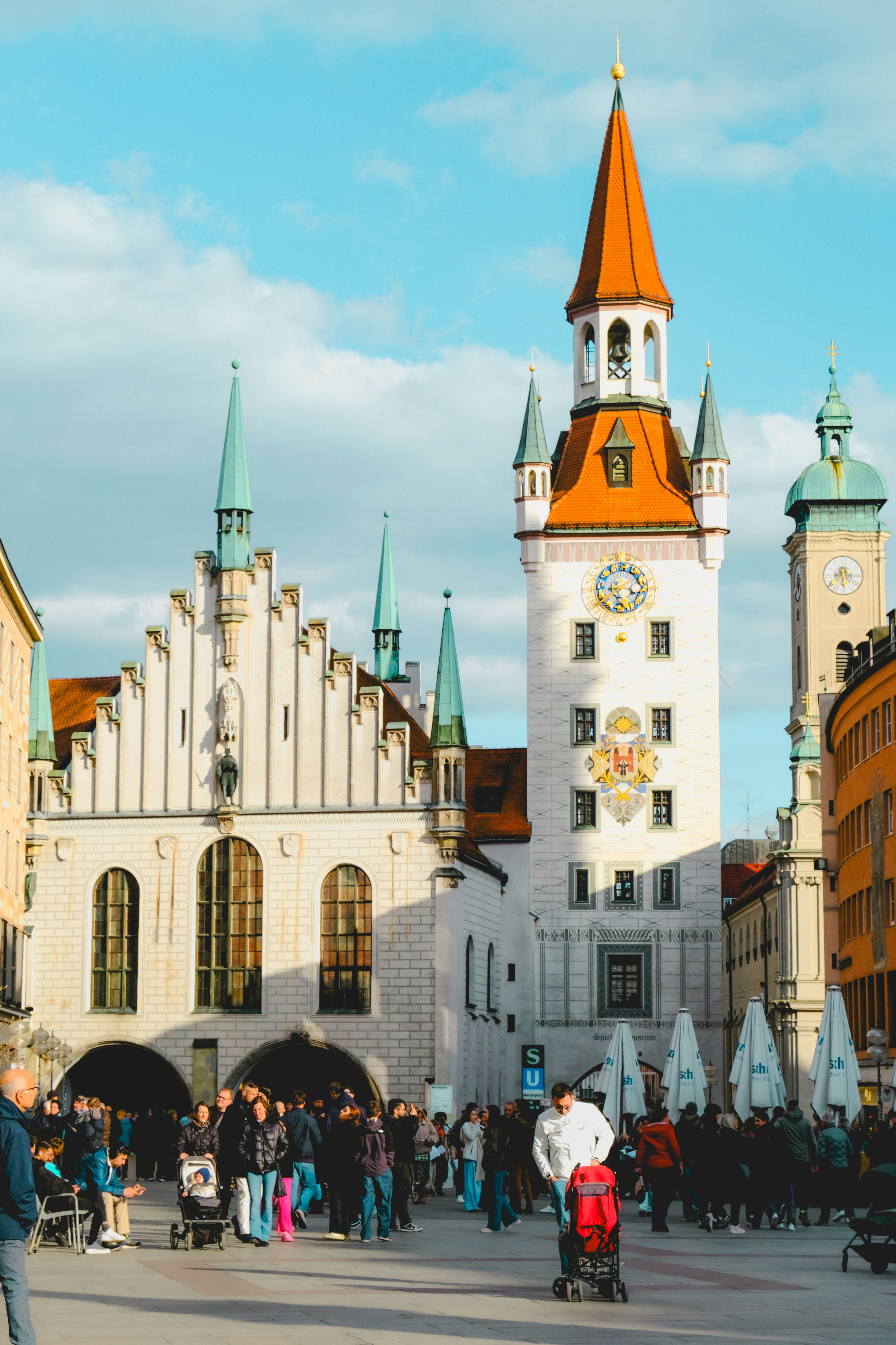 Clocktower Facade and City Square Awakening