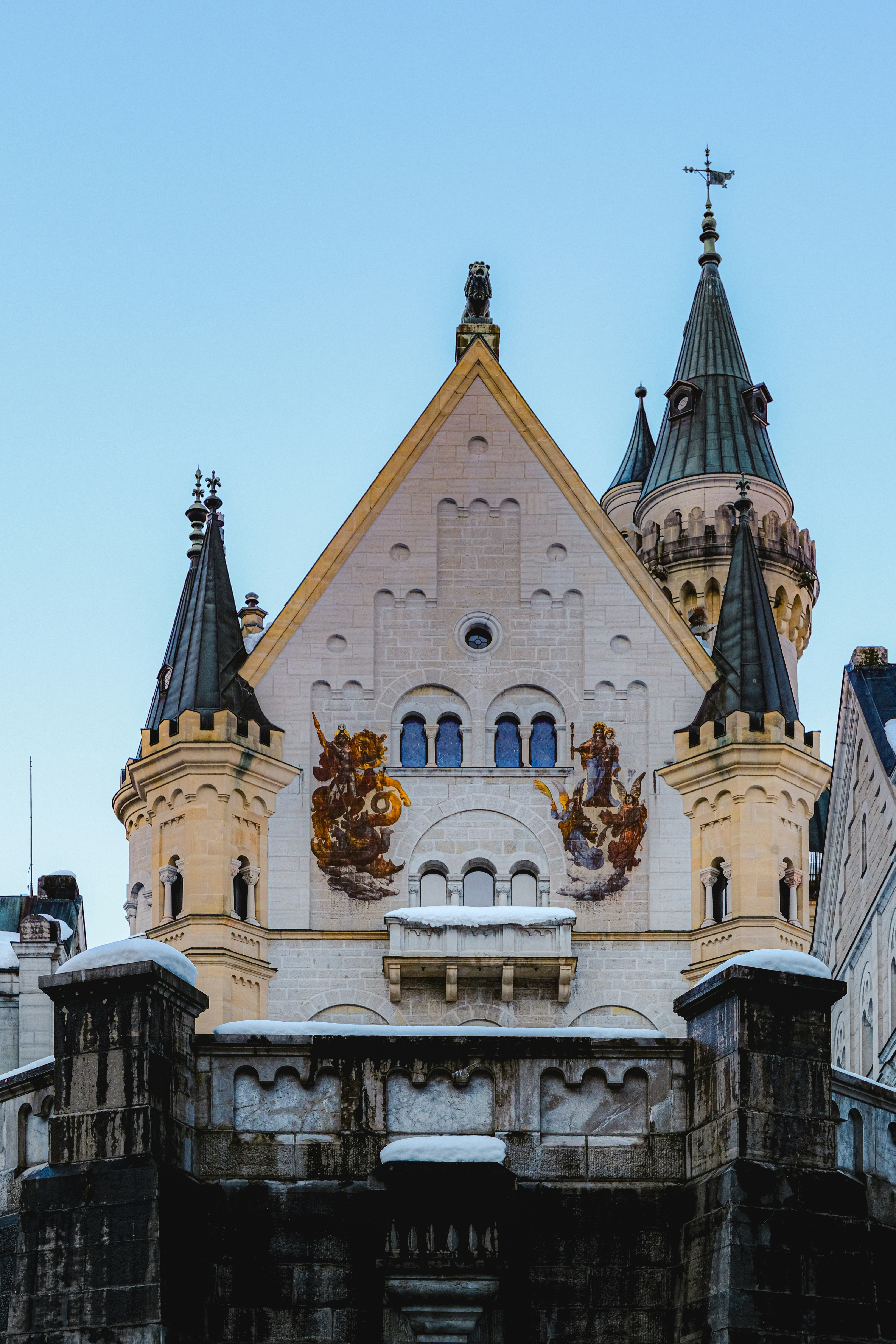 Castle Facade in Frosted Twilight