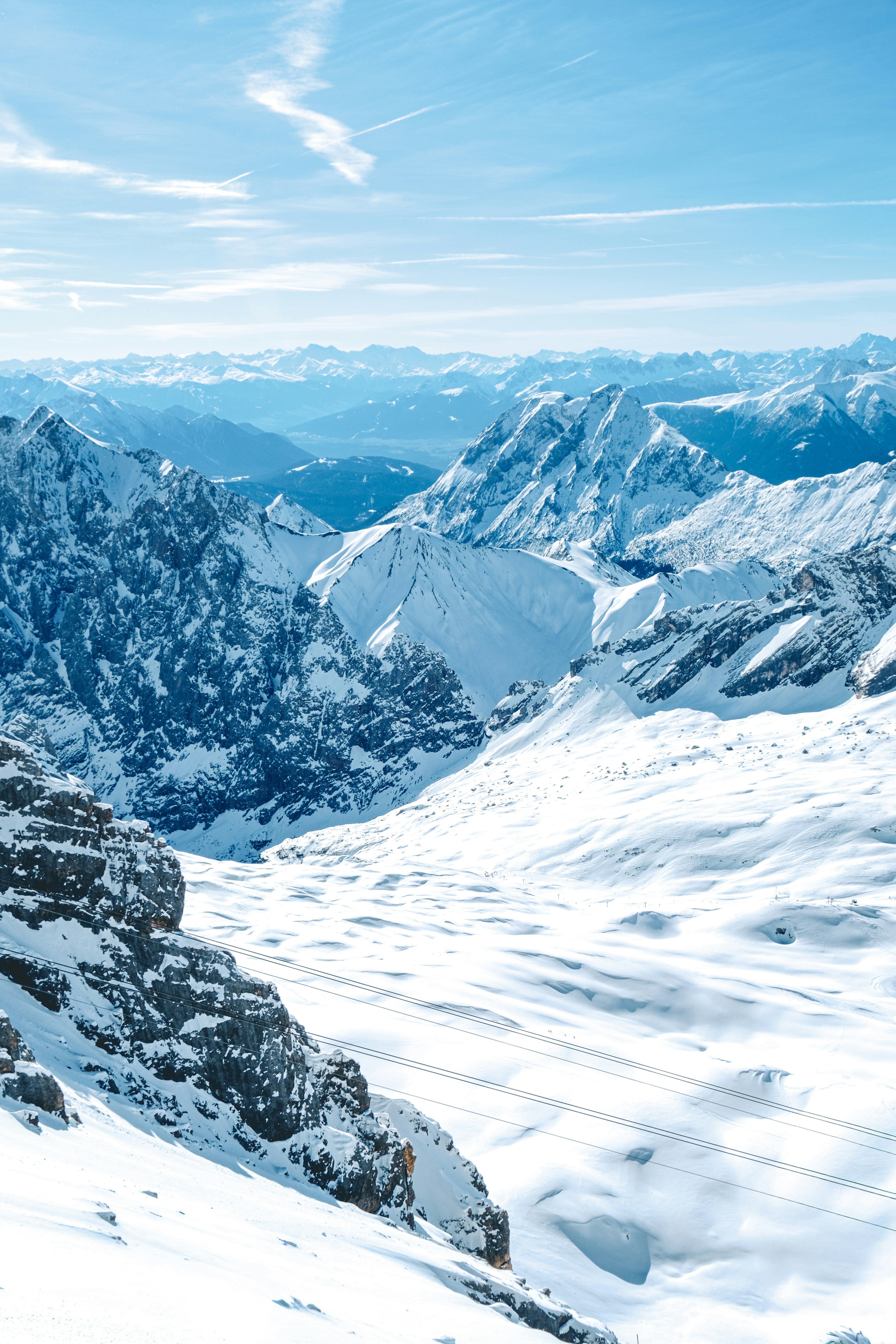 Valley of Quiet Ridges Under A Pale Blue Sky