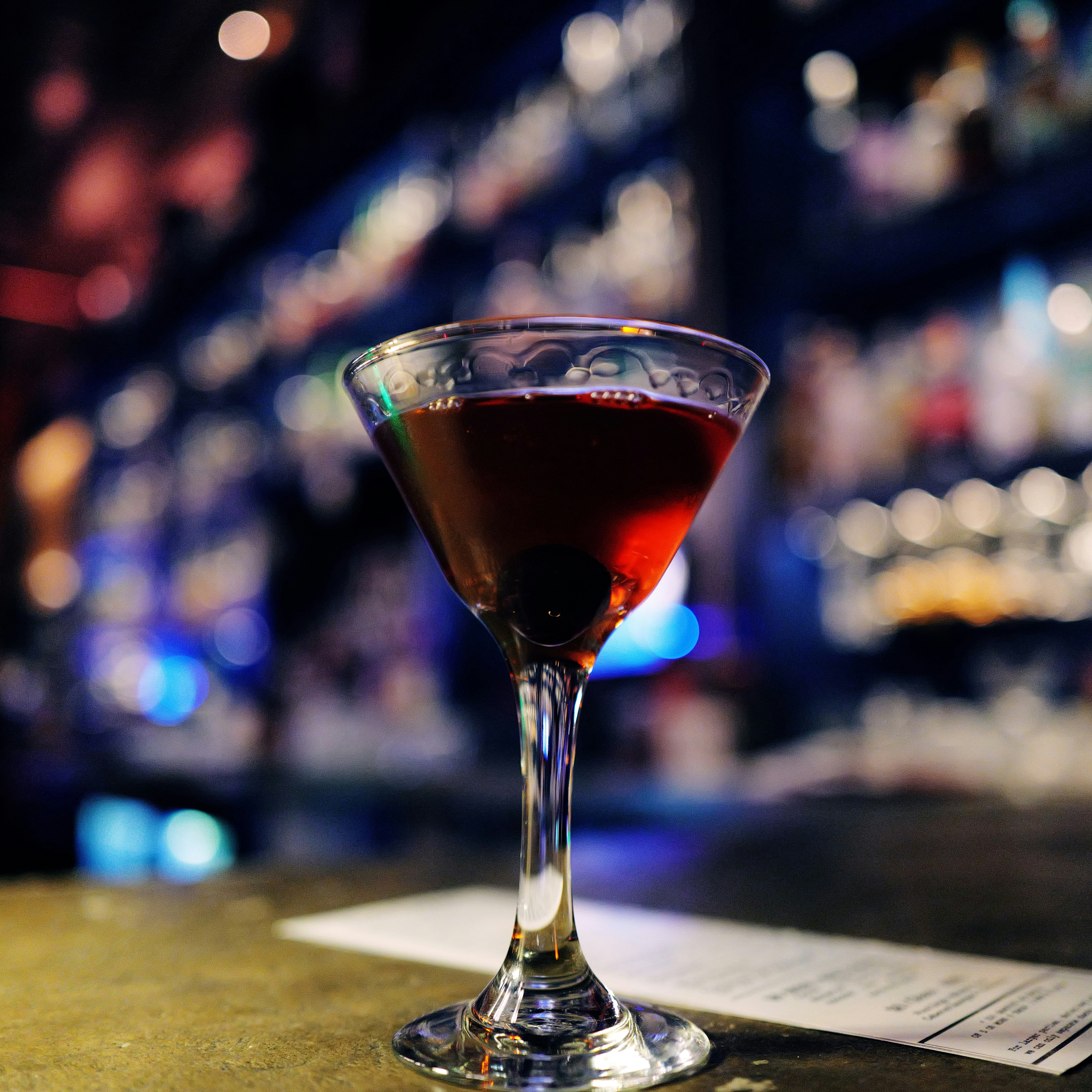 Velvet Amber in a Bar Nightlight