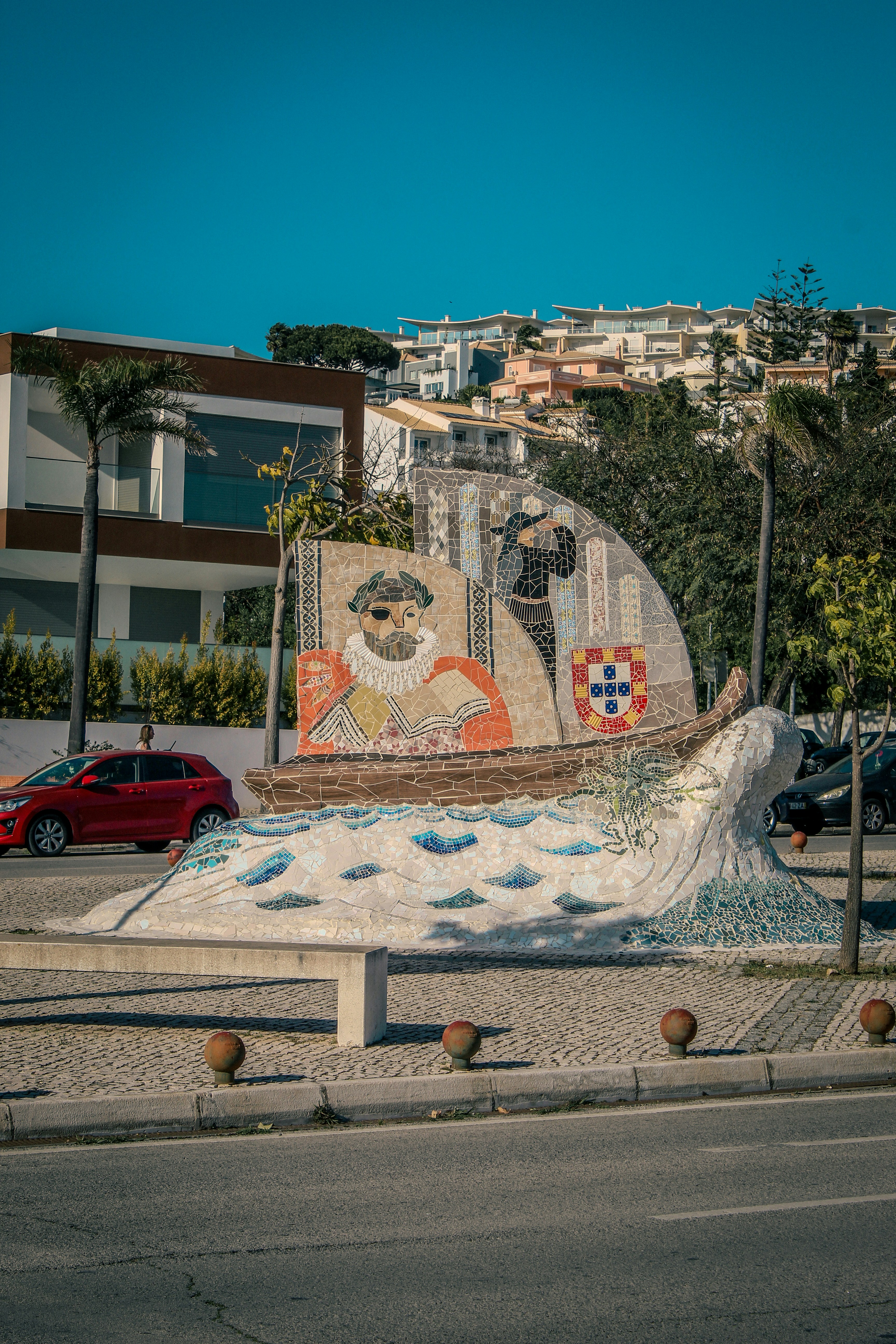 Mosaic Sail of a Coastal Hero