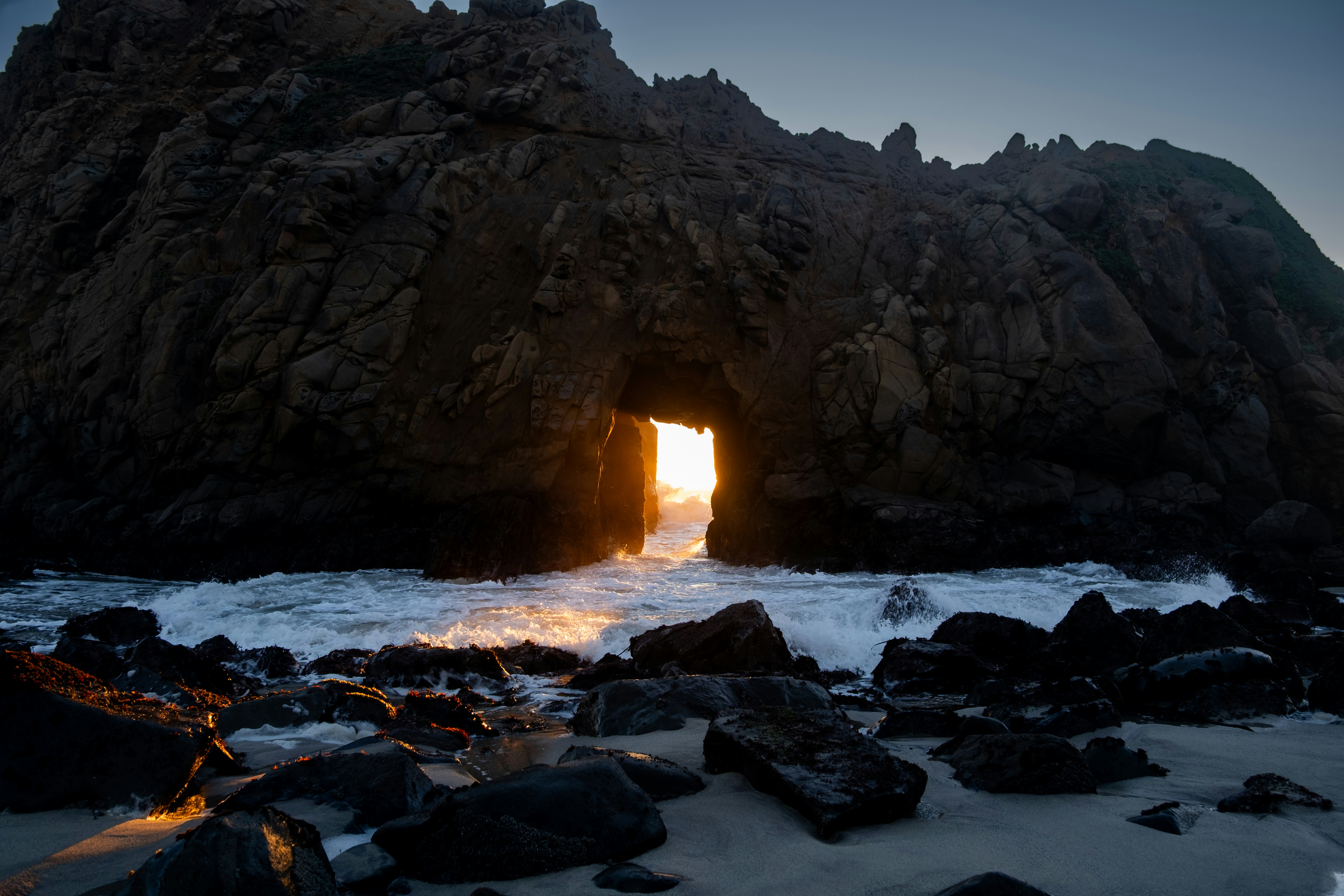 Glow Through the Sea Arch