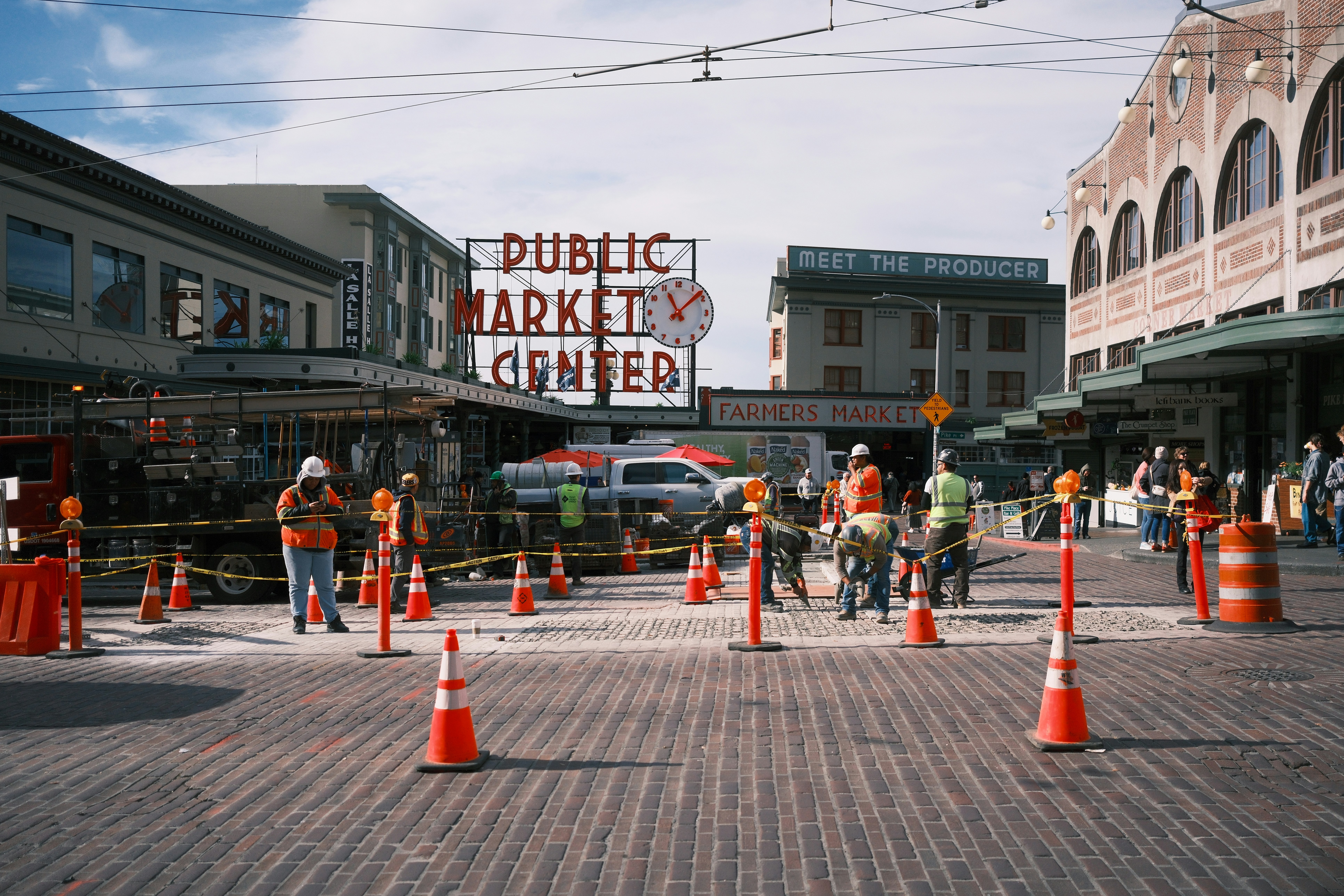 Coned Path to the Public Market Center