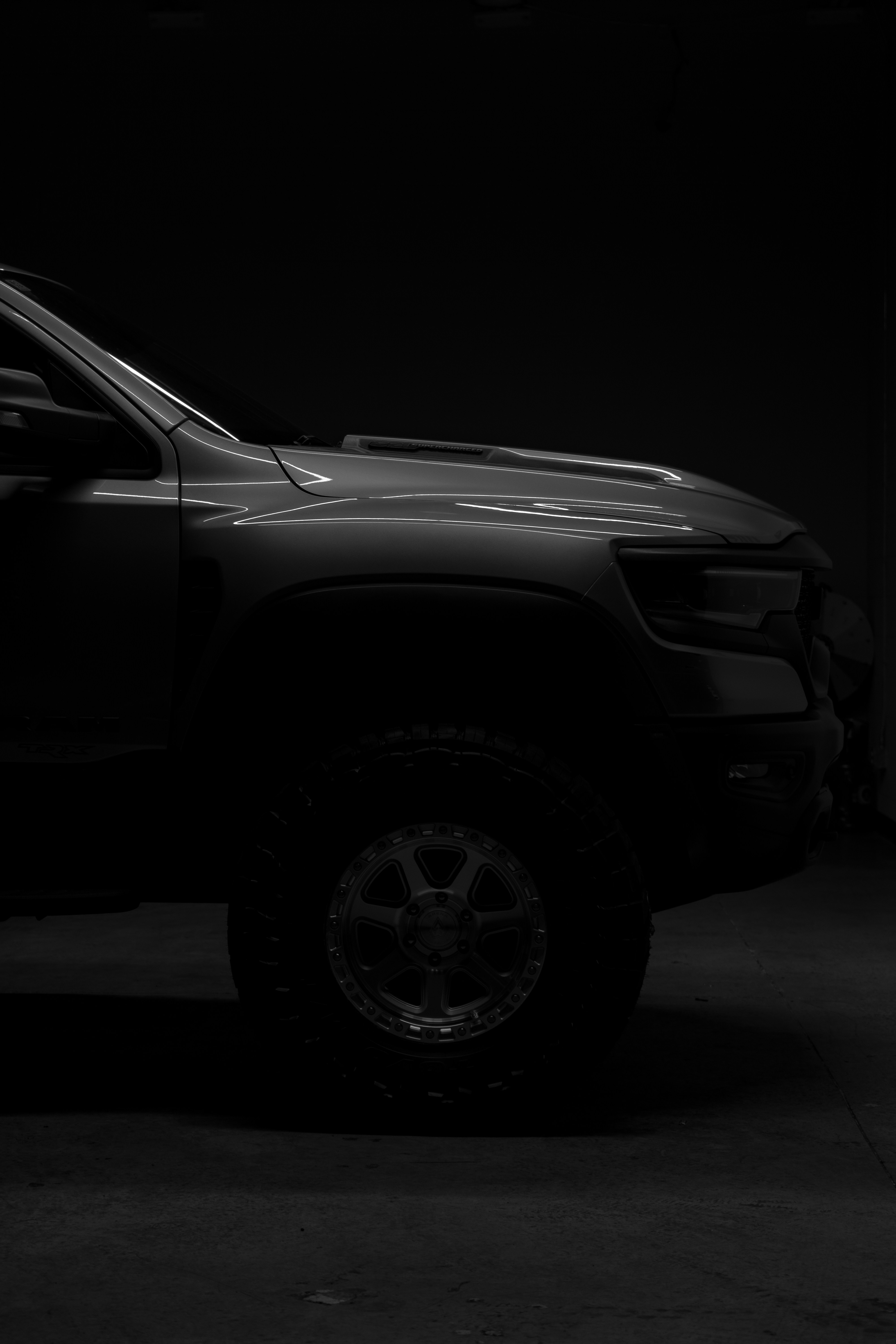 Low-Profile Truck in Studio Shadow