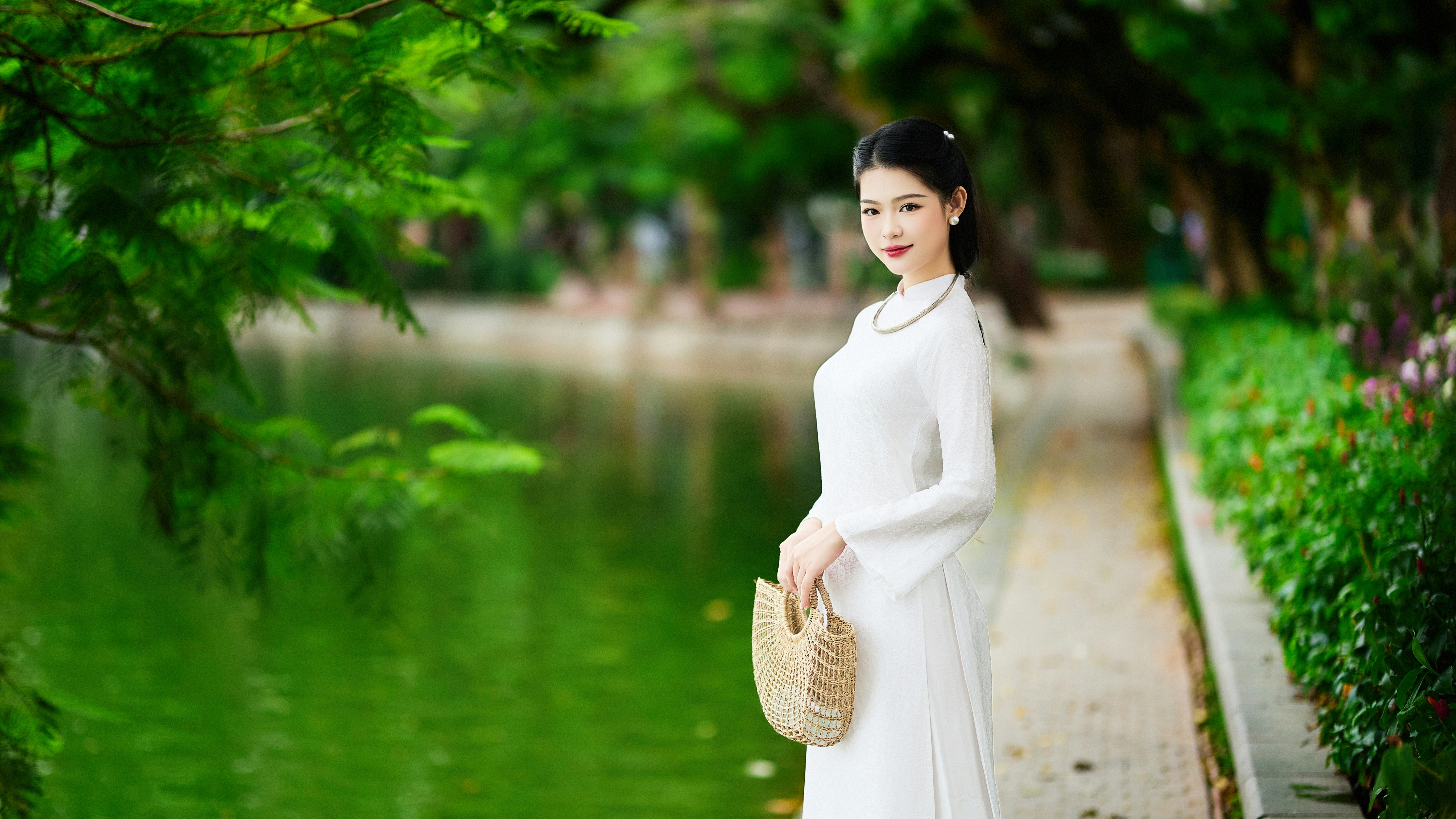 Elegance by the Riverside Path