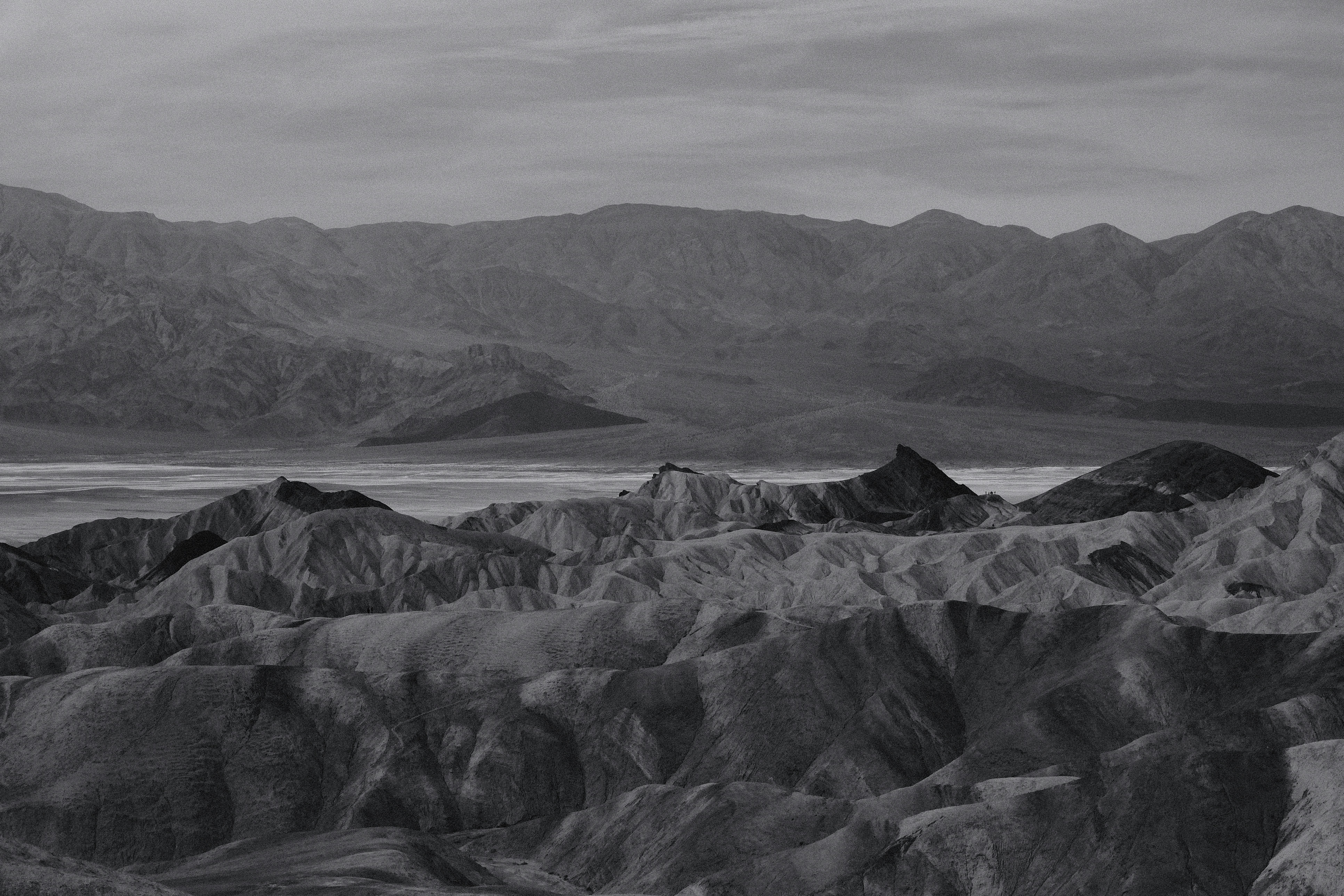 Desert Ridges Under Low Light