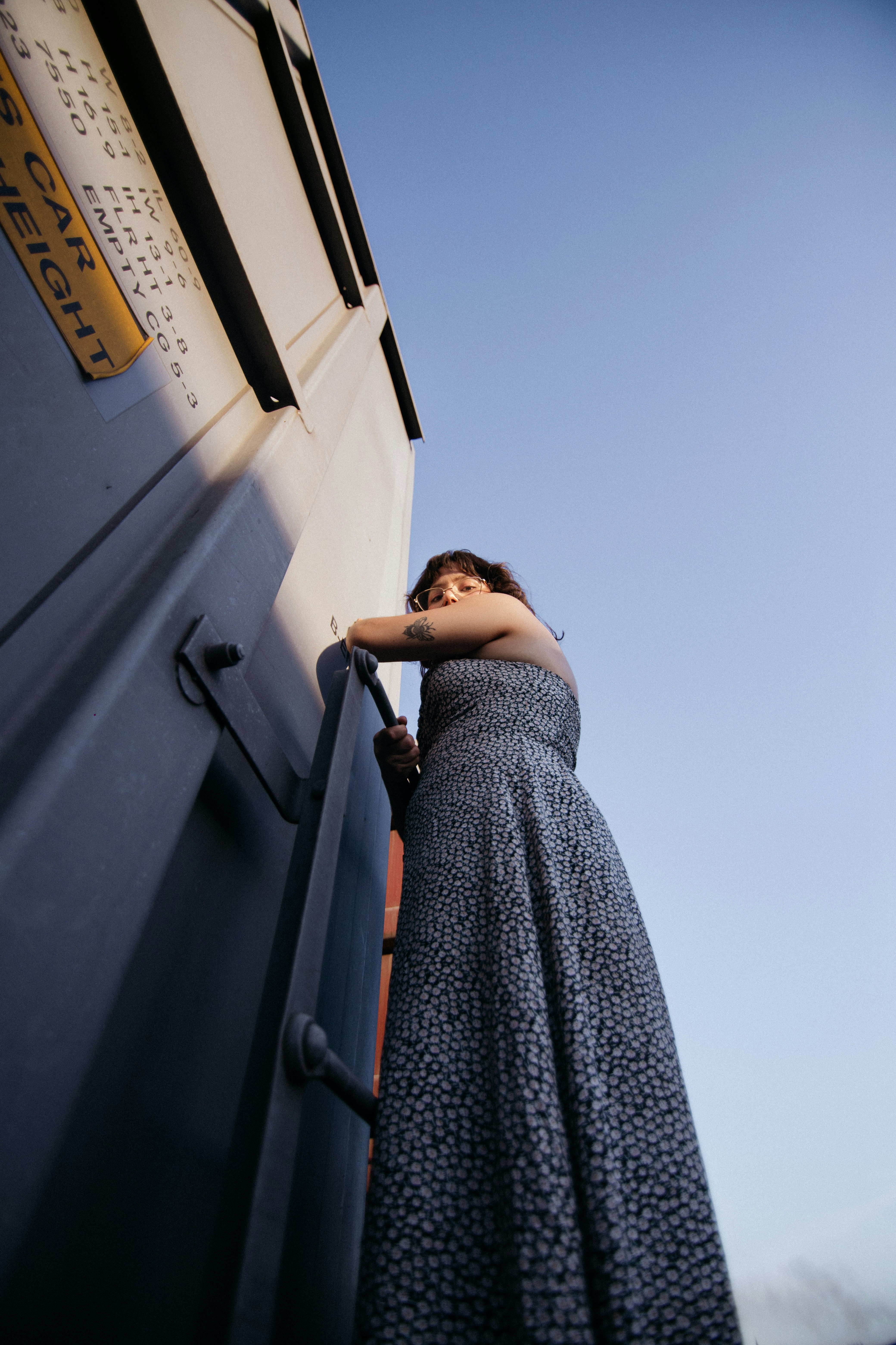 Elevated Portrait on a Rooftop Edge