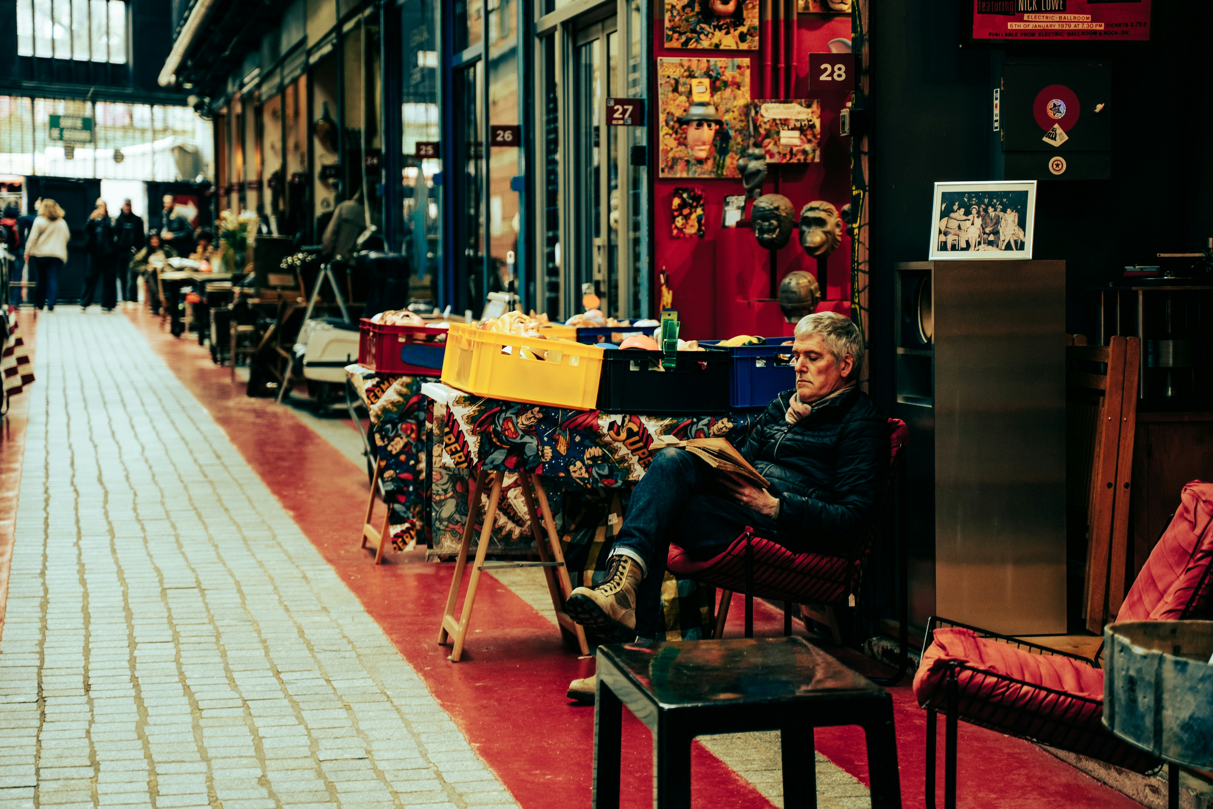 A Quiet Moment at the Market Nook
