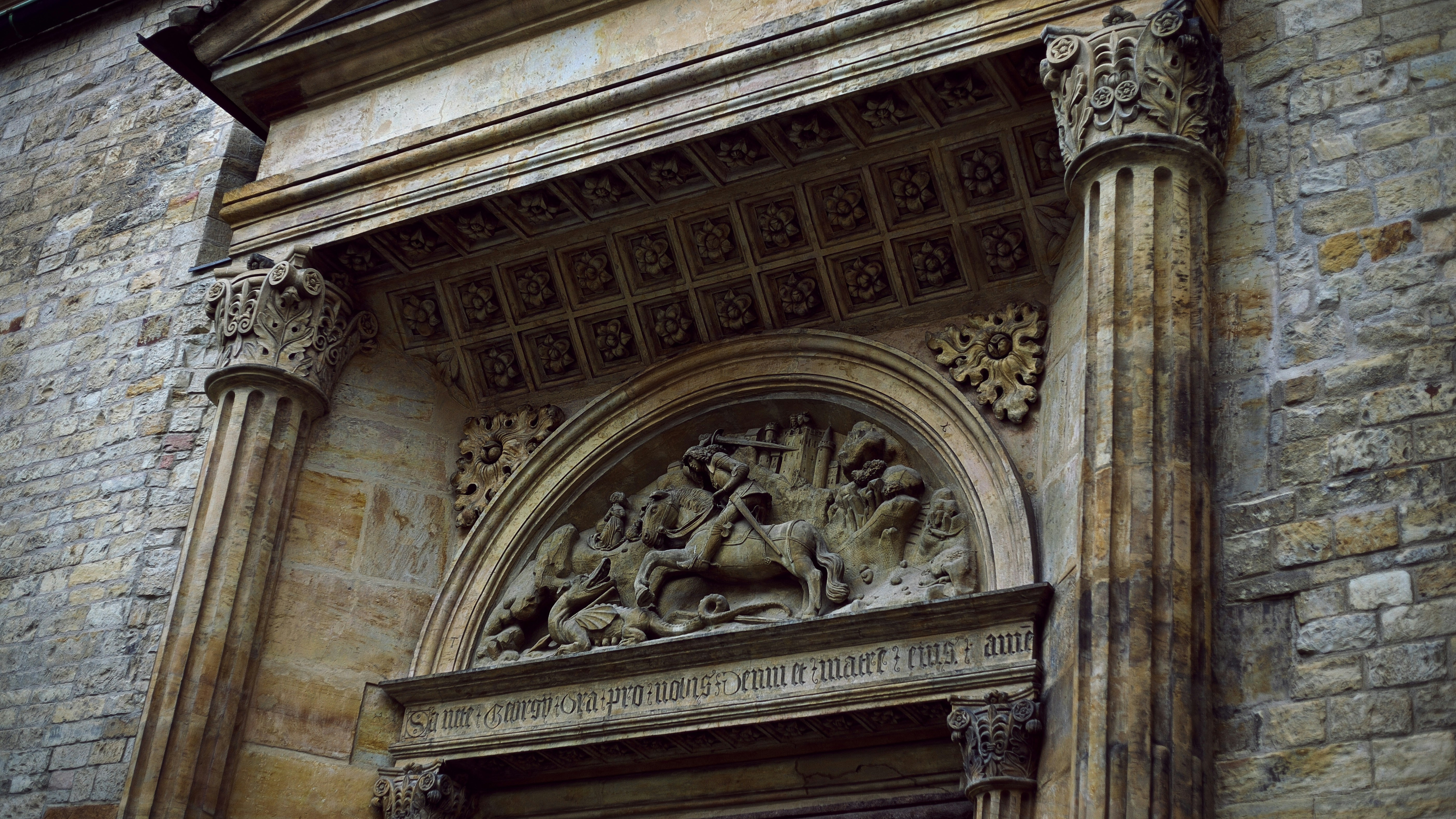 Relief of a Rider Beneath an Ornate Archway