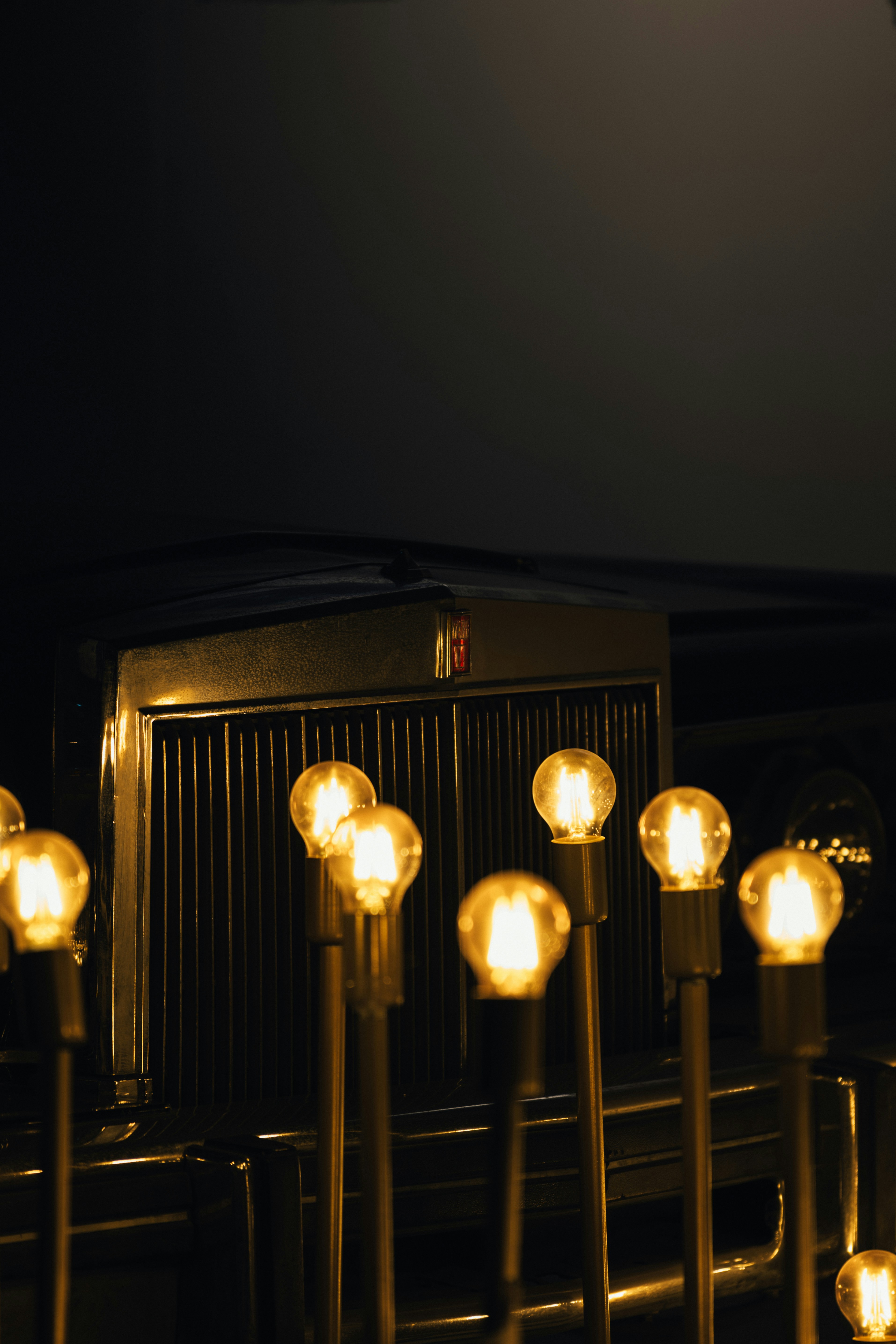 Warm Glow Over a Vintage Radiator Lightscape