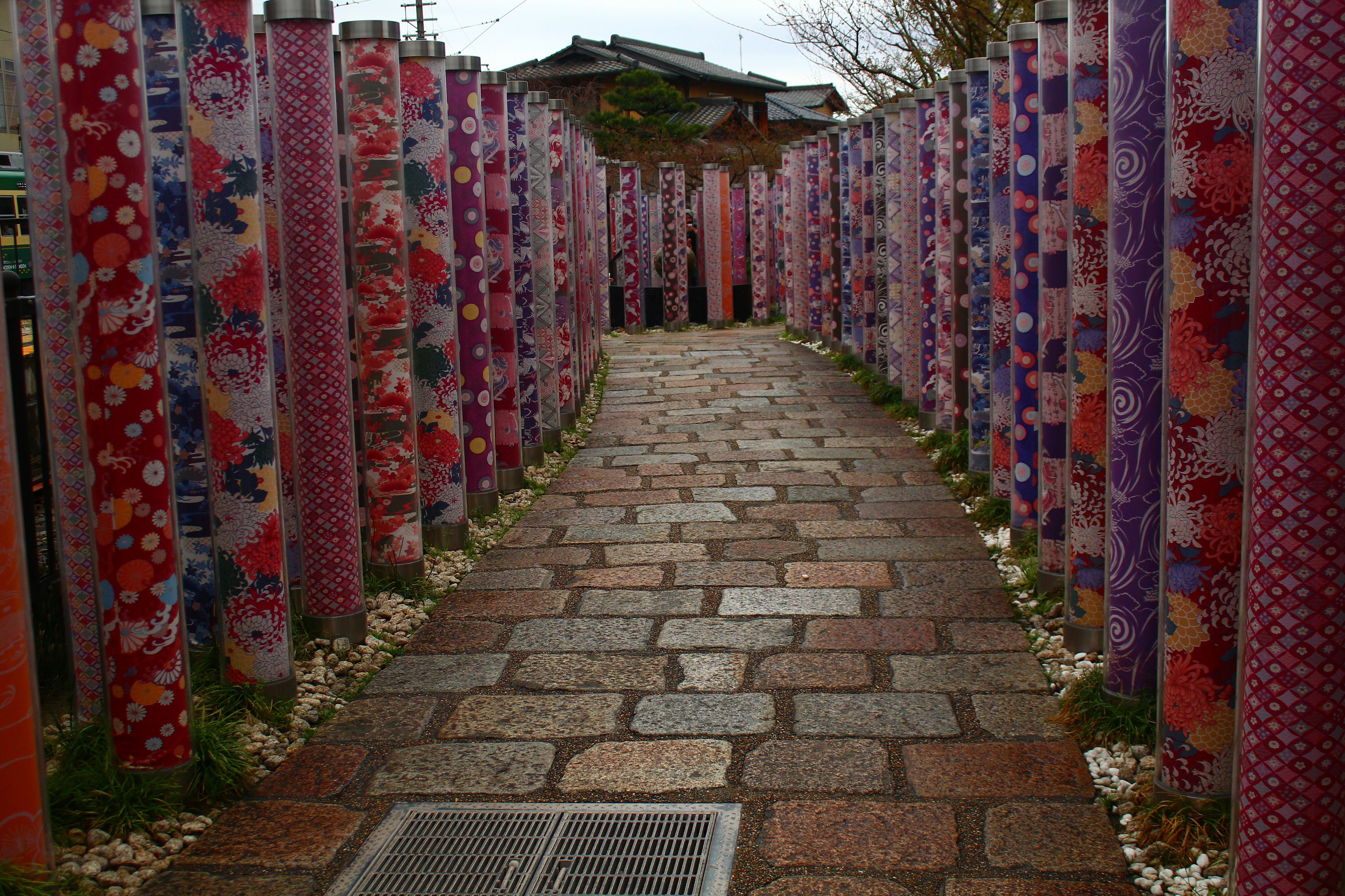 Colored Columns of the Lantern Path