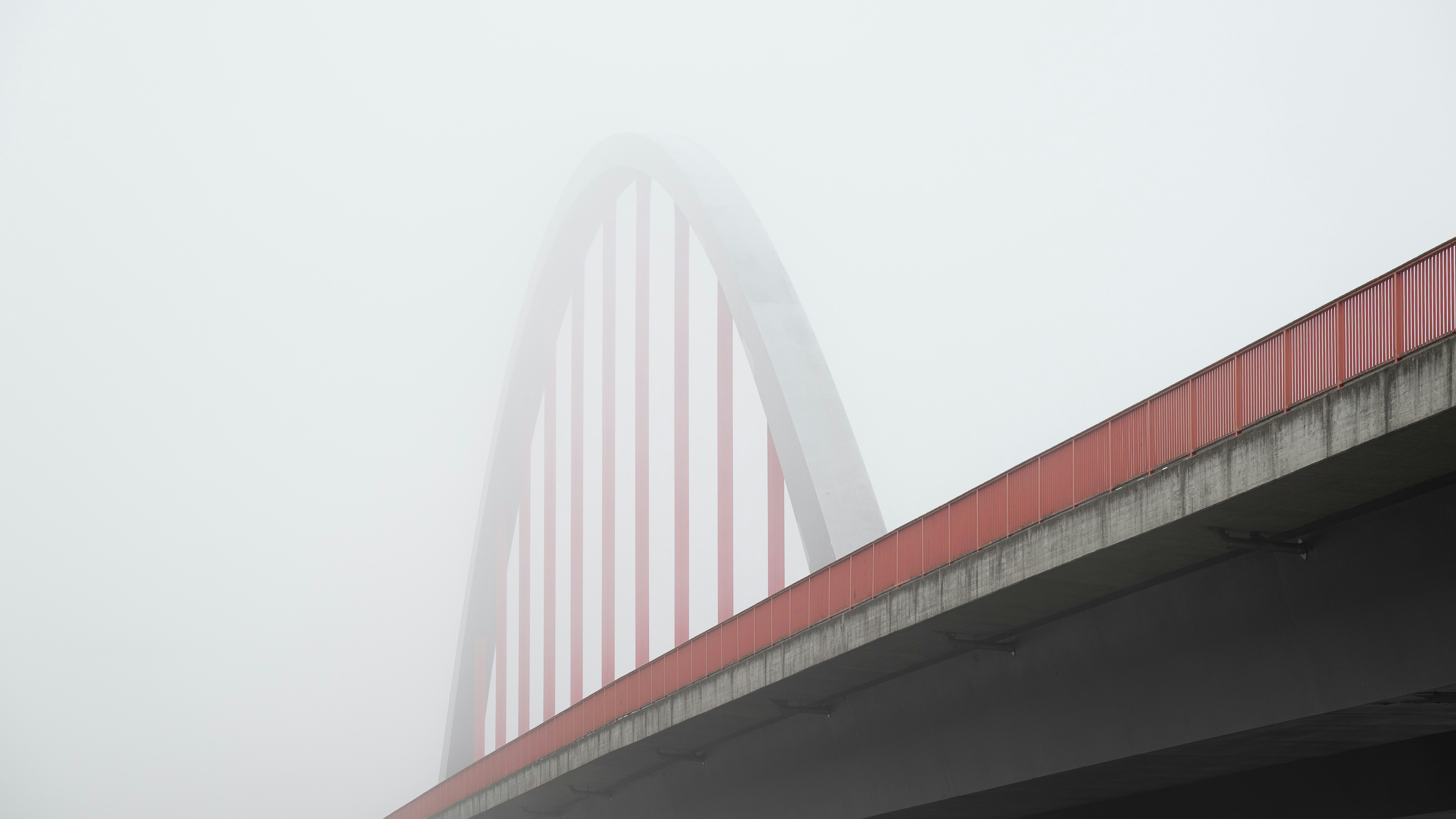 Bridge Arch in Veil of Fog