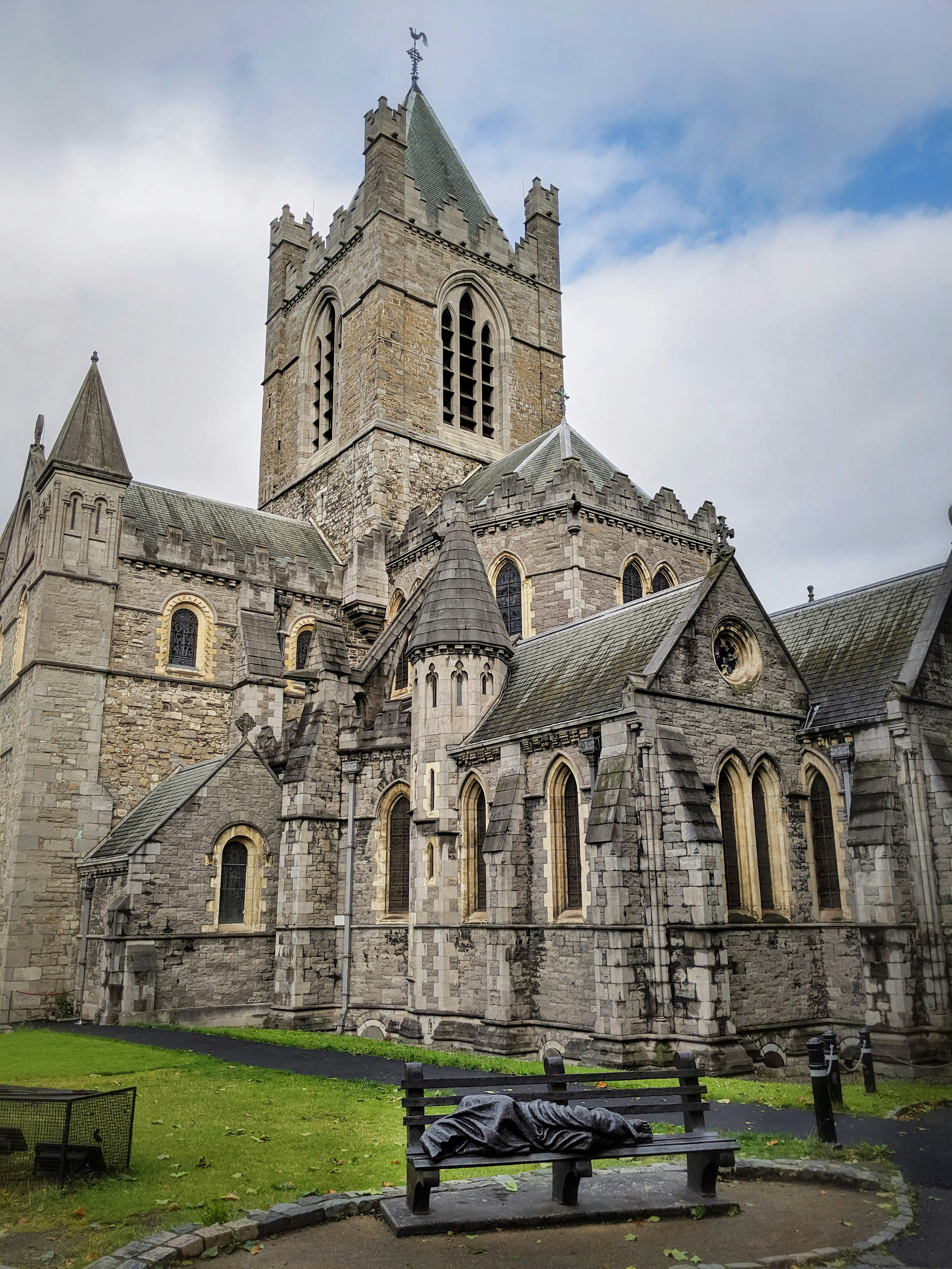 Stone Cathedral Rising: A Medieval silhouette Under a Soft Sky