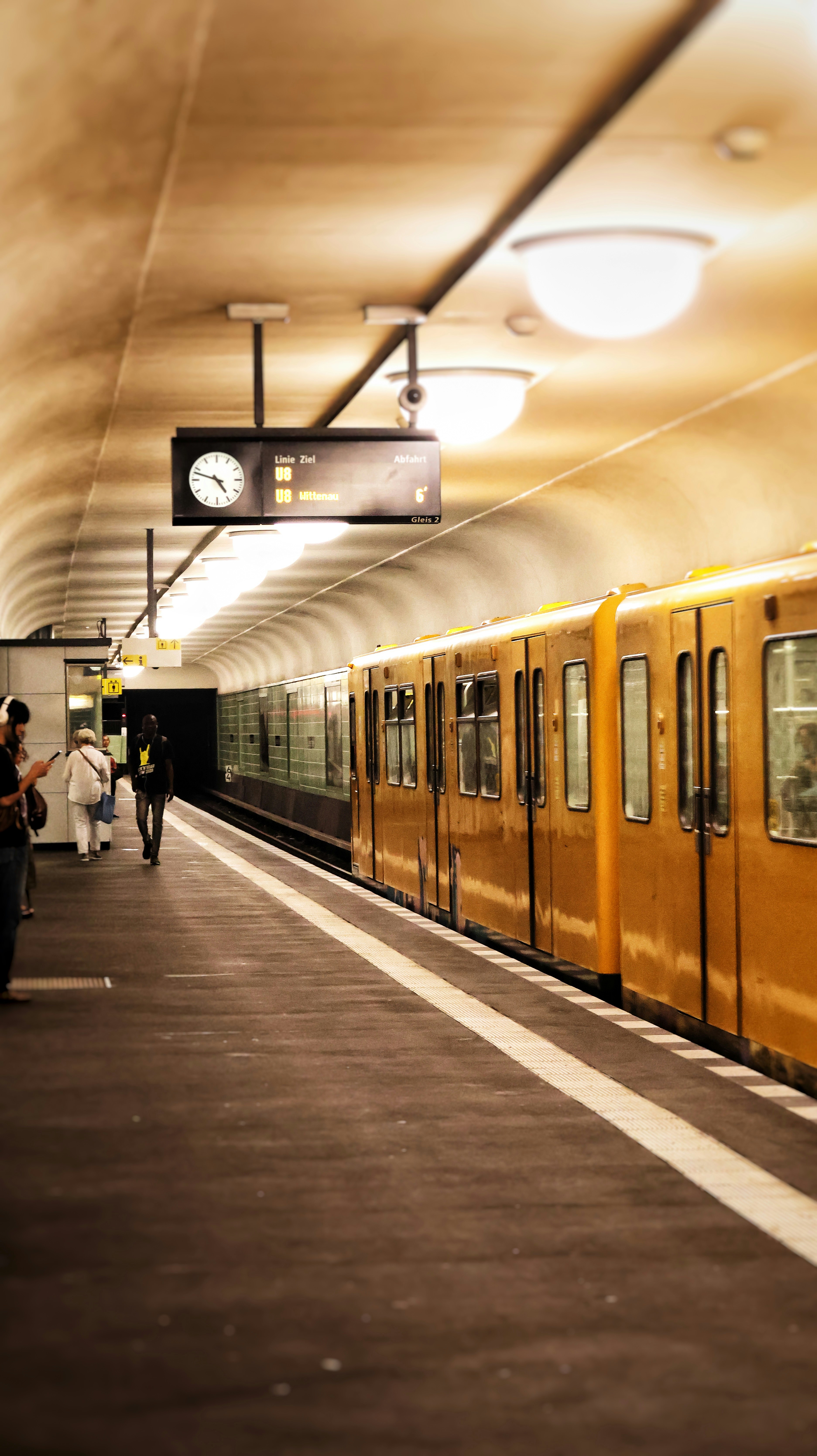 Golden Rail at Quiet Platform