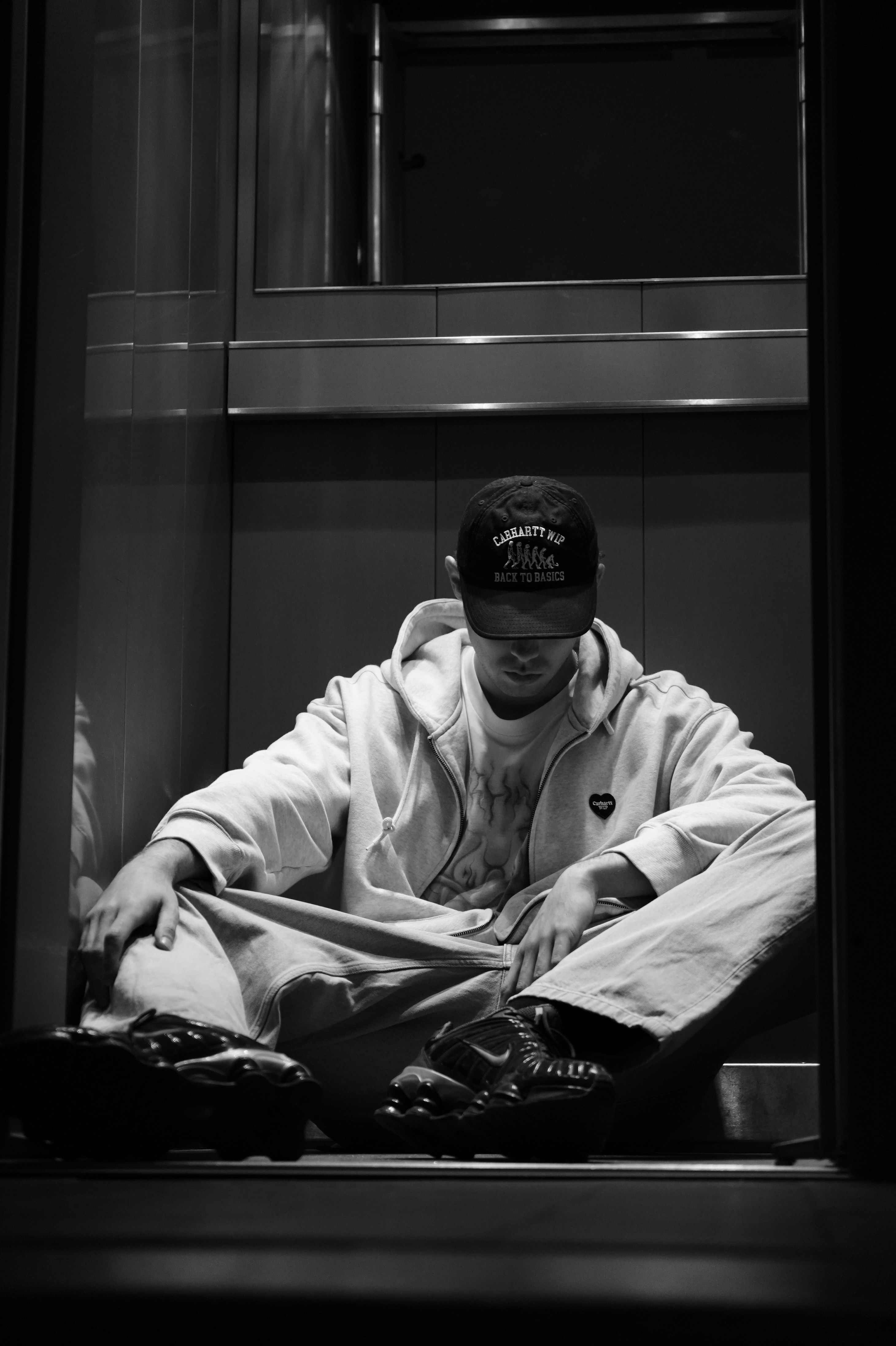 Midnight Lift: A Quiet Moment in the Elevator