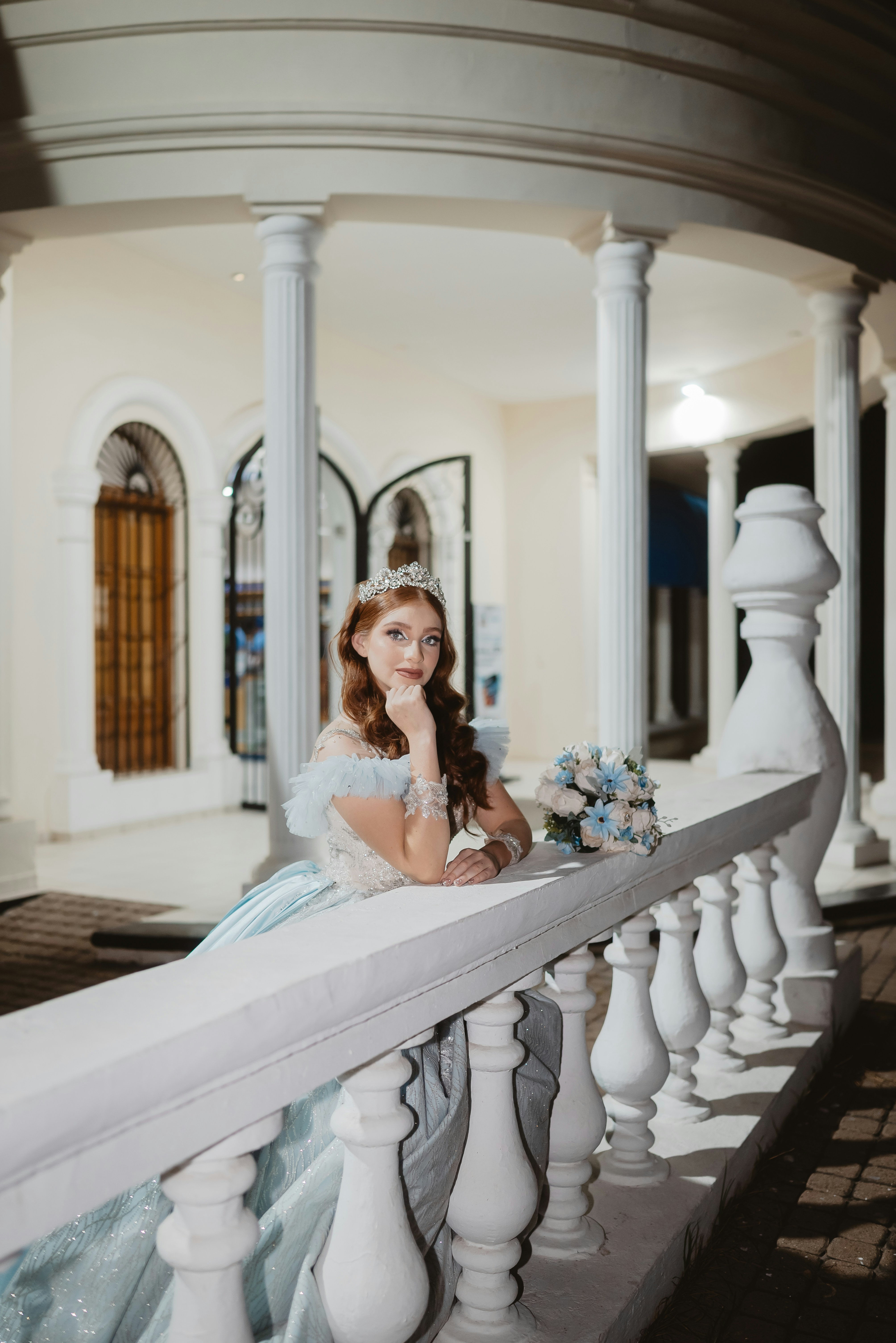 Moonlit Belle on the Veranda