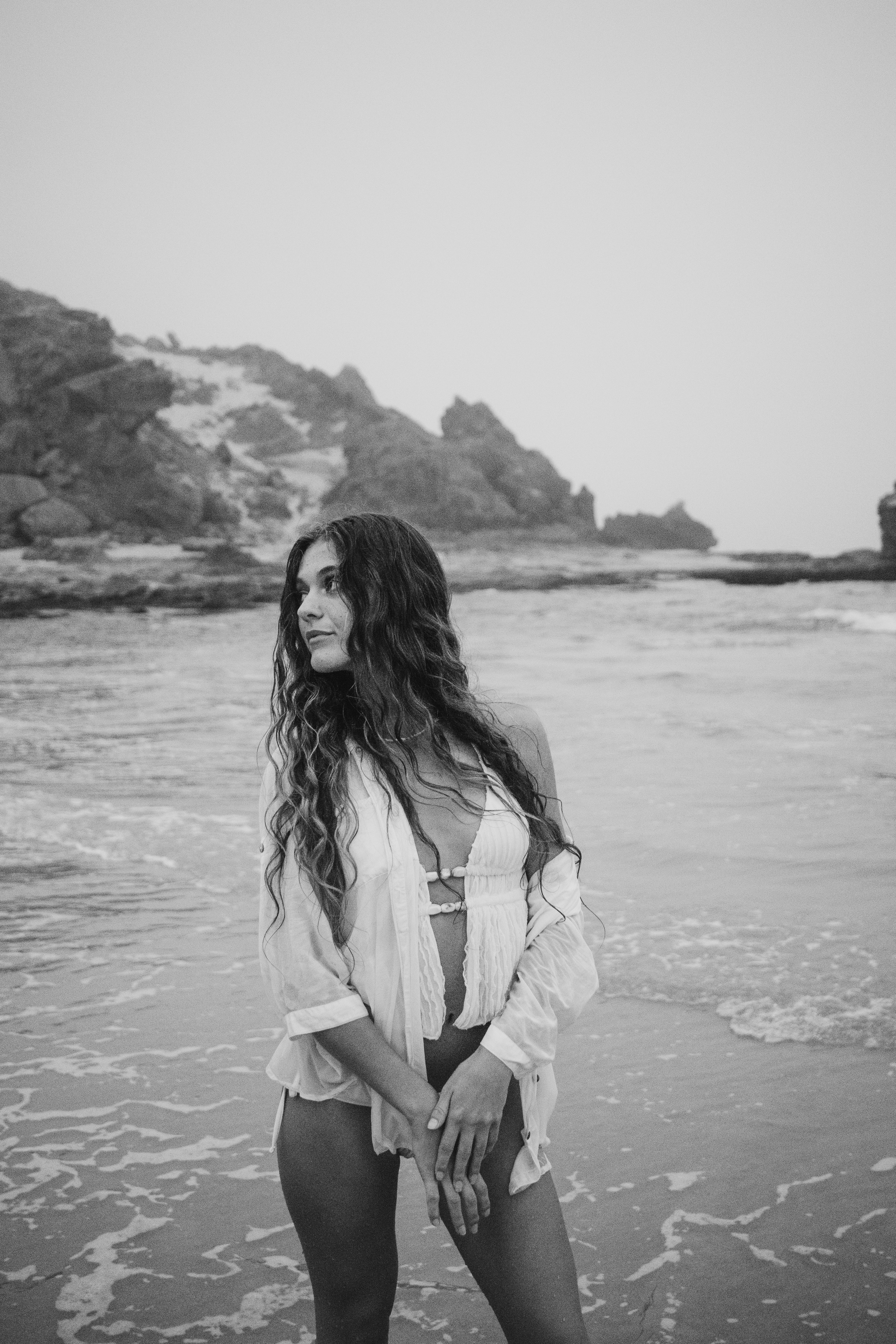 Moonlit Confidence by the Shore